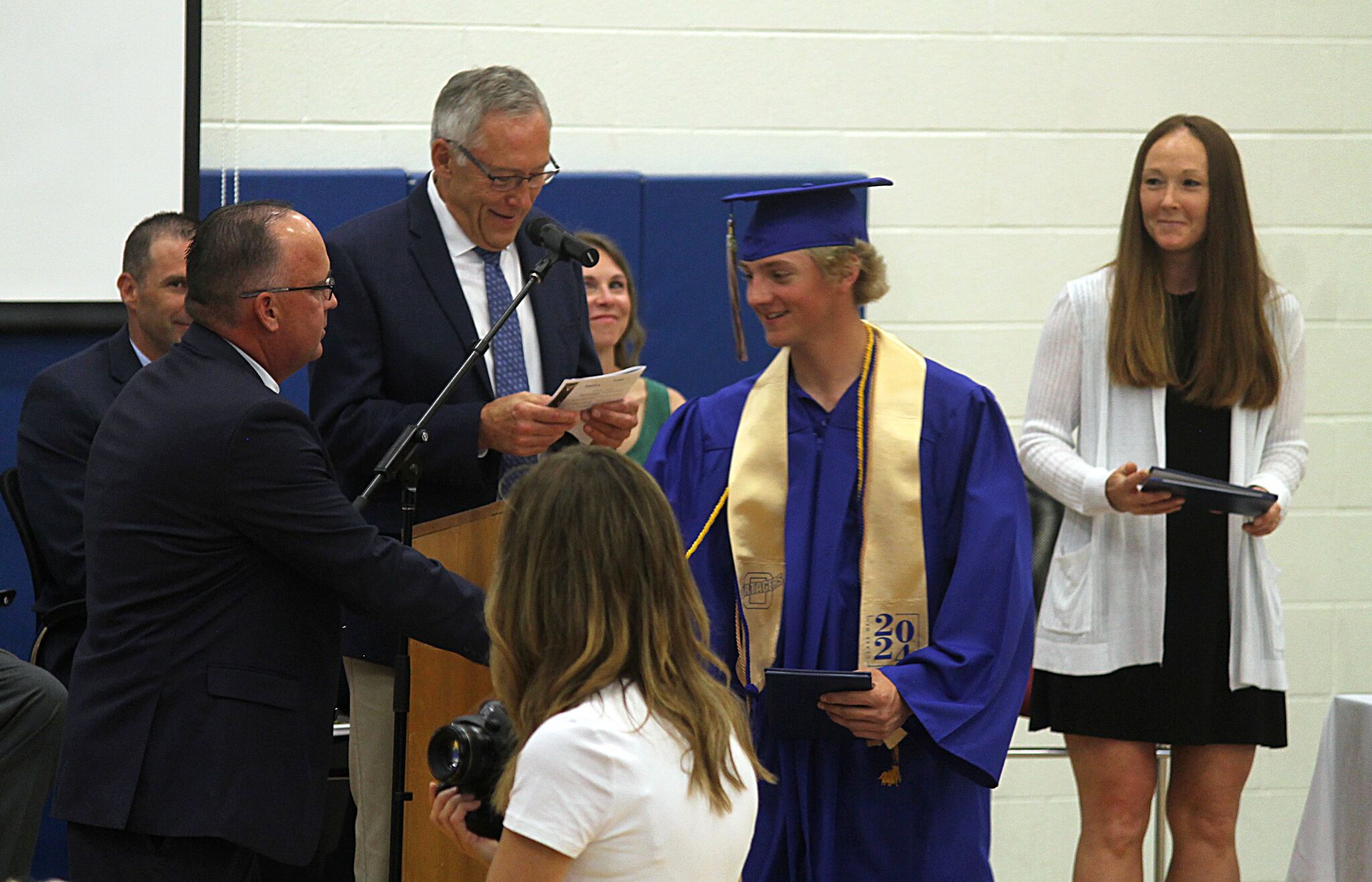 Onekama High School graduates 18