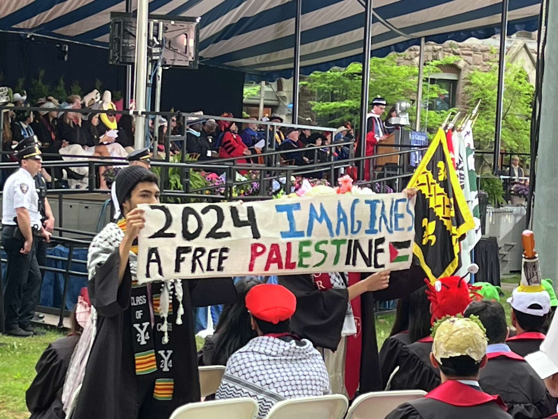 Yale pro-Palestinian group protests Ben-Gvir appearance