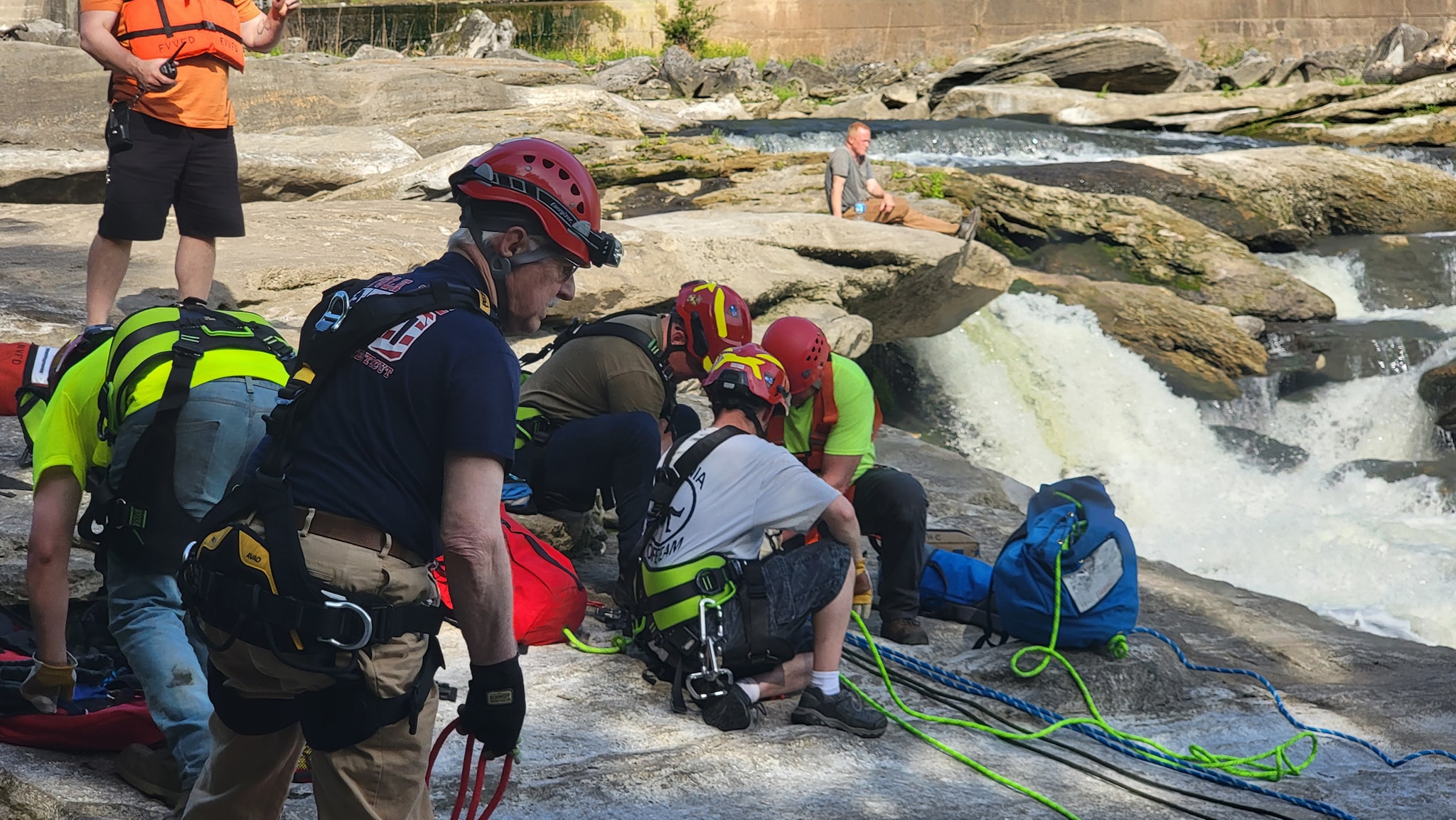 Officials: Man rescued after 40-foot fall at Salisbury's Great Falls
