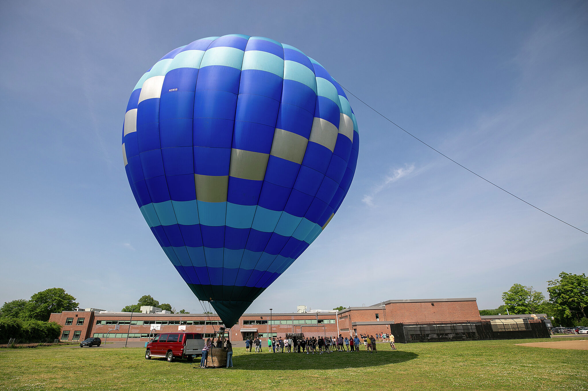 Photos: Hot air balloon gives Southington students engineering lesson