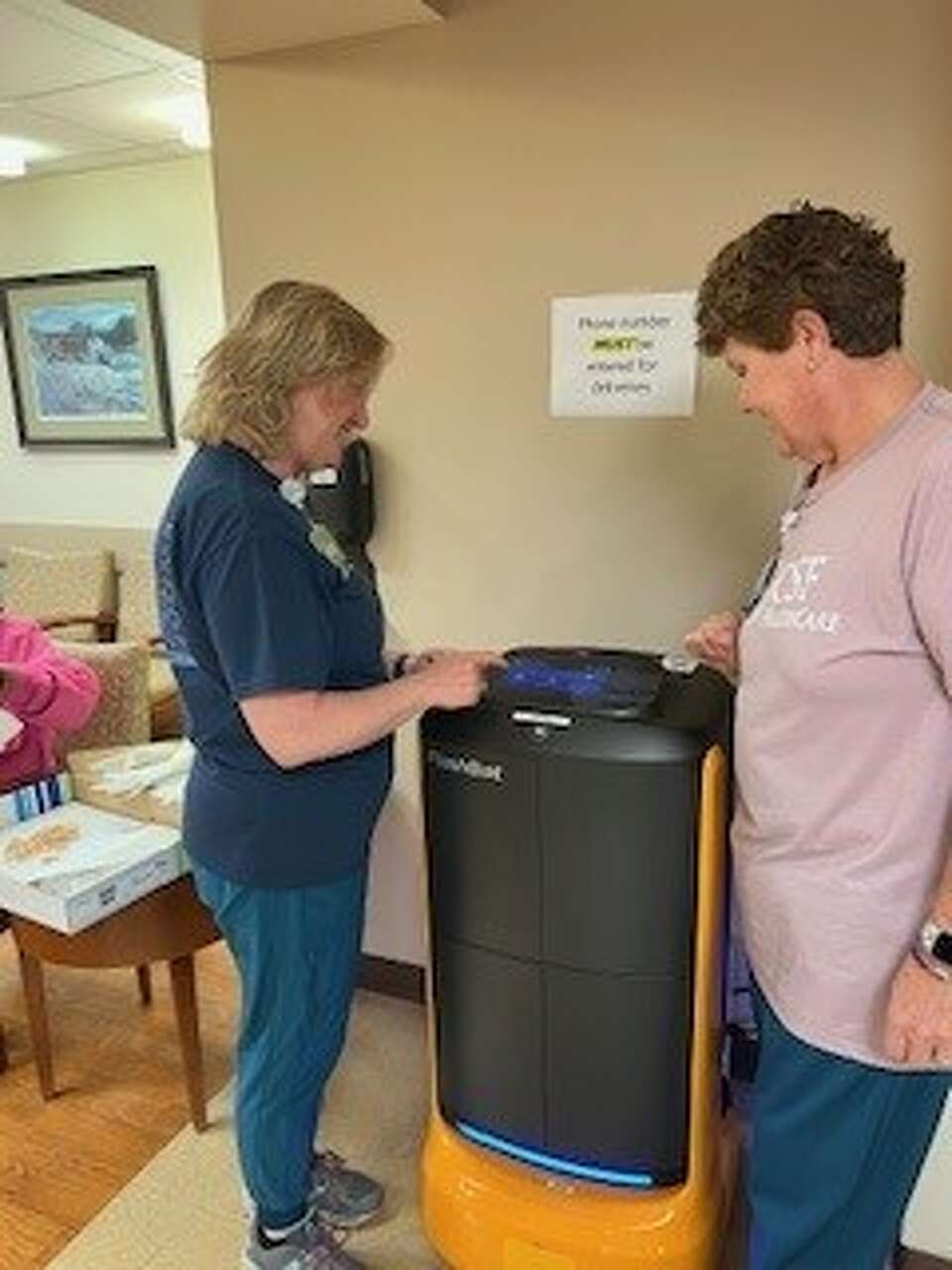 Meet Dwight the robot: OSF Saint Anthony's newest team member