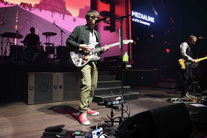 Weezer front man Rivers Cuomo shows his Buc-ee's love on stage