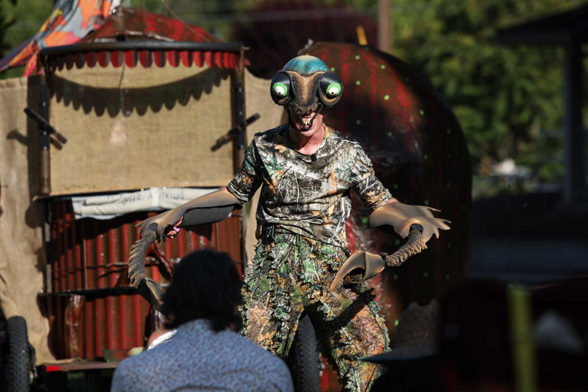 This touring actor’s transit? A custom EV bike shaped as a bark beetle