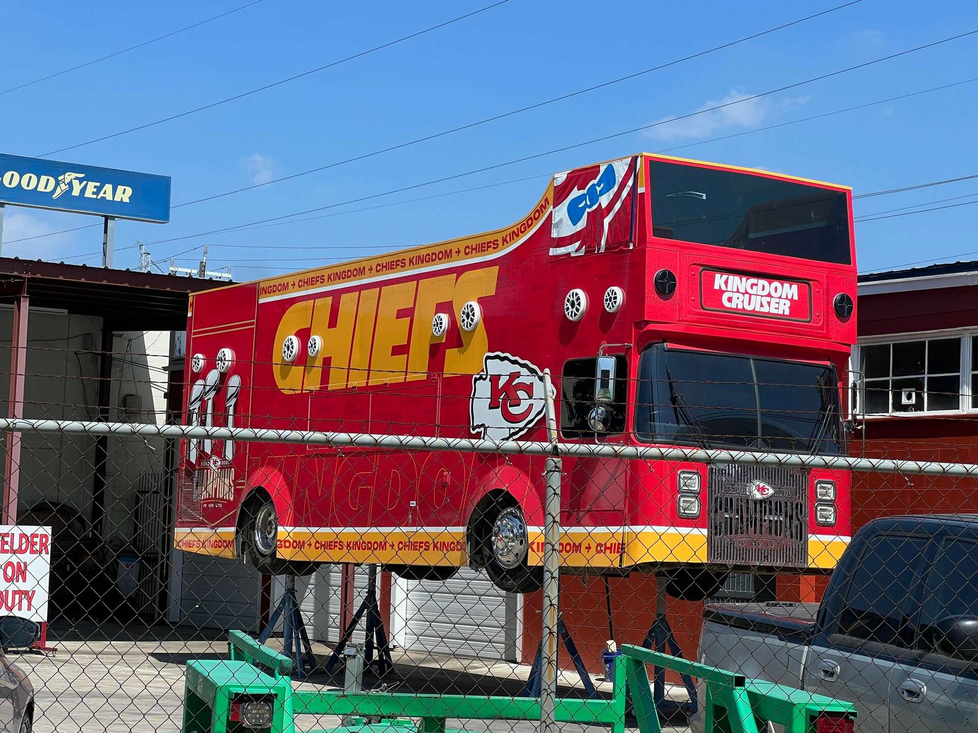 Arrowhead Stadium funds rejected, Chiefs truck seen in Texas