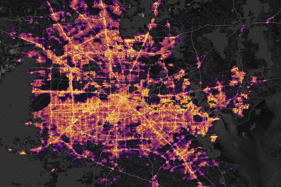 NASA night images show Houston power outage after derecho storms