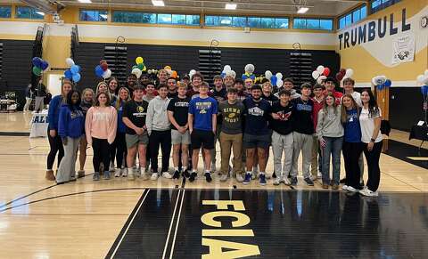 Trumbull High School honors student-athletes at spring signing day