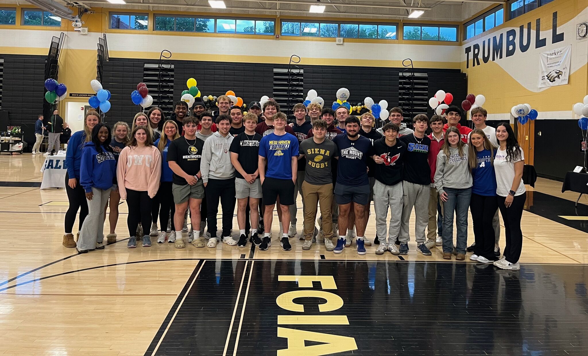 Trumbull High School honors student-athletes at spring signing day