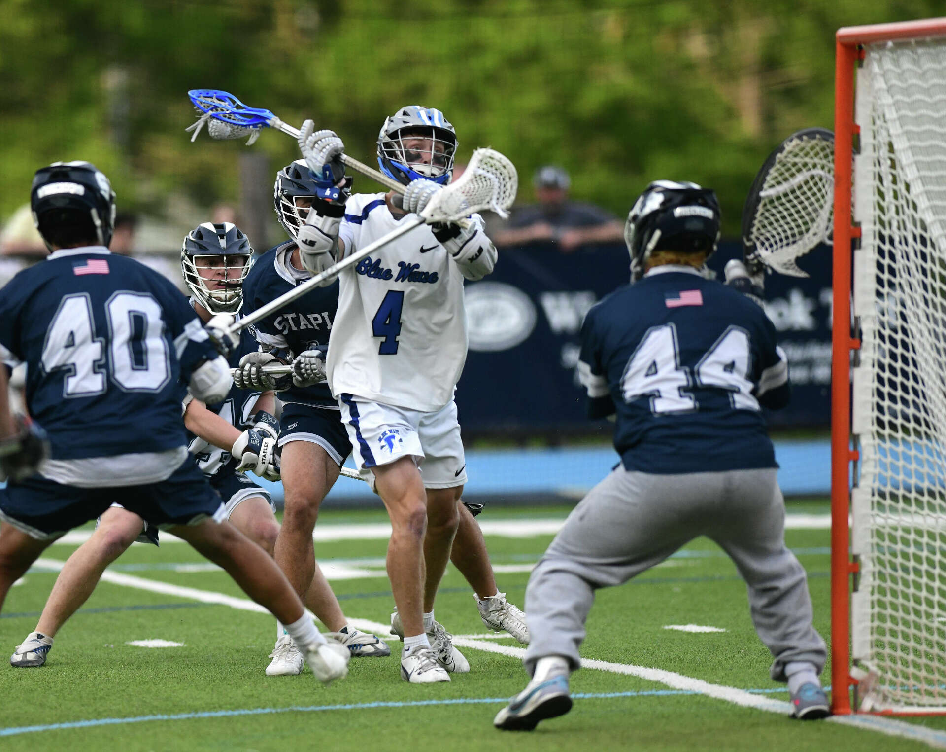 Staples stuns Darien in OT, wins first FCIAC boys lacrosse title