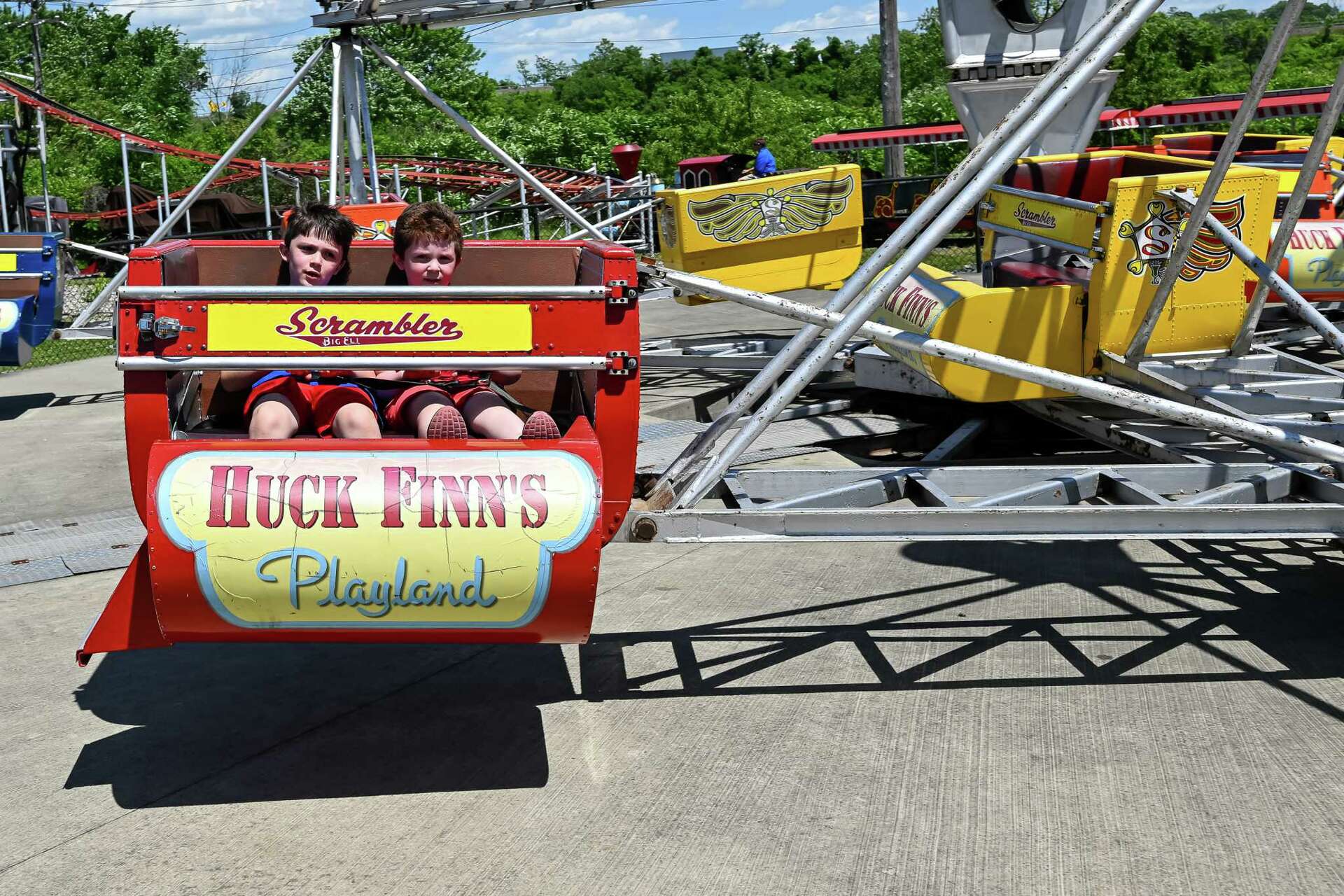Huck Finn's offers free rides if you go to Scene One movie theaters
