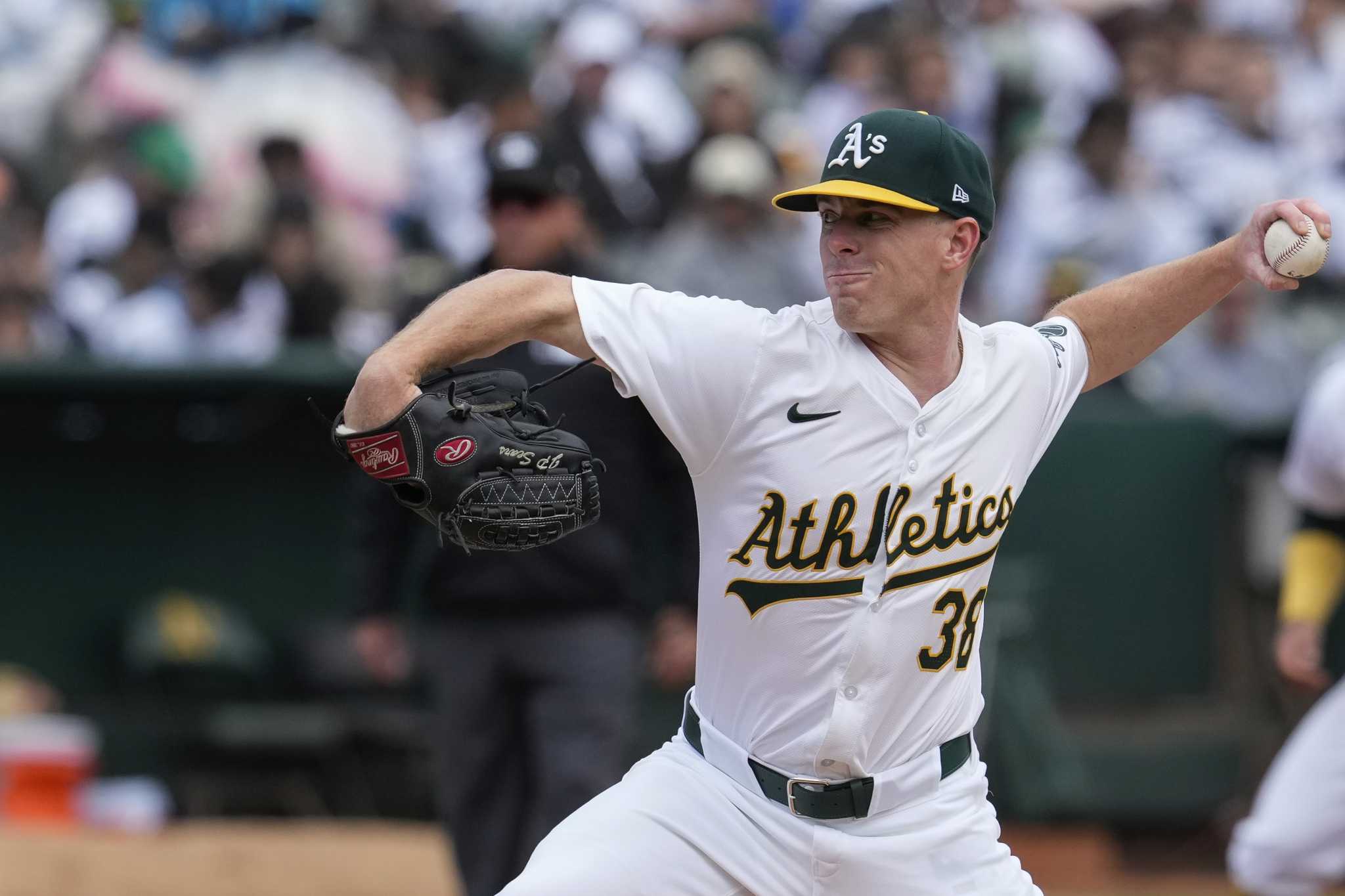 Solid Sears, dominant Miller pitch A’s to 3-1 win over Astros