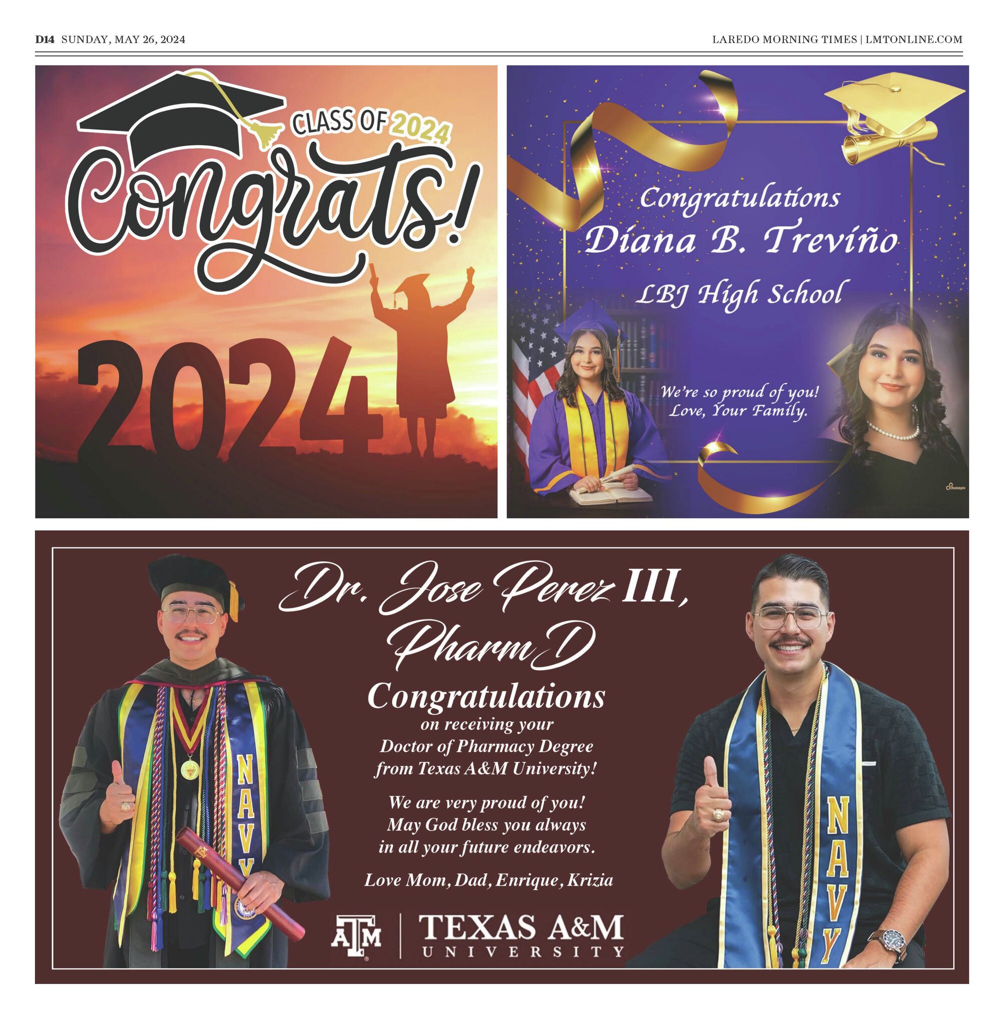 Congratulations 2024 Graduates God Bless