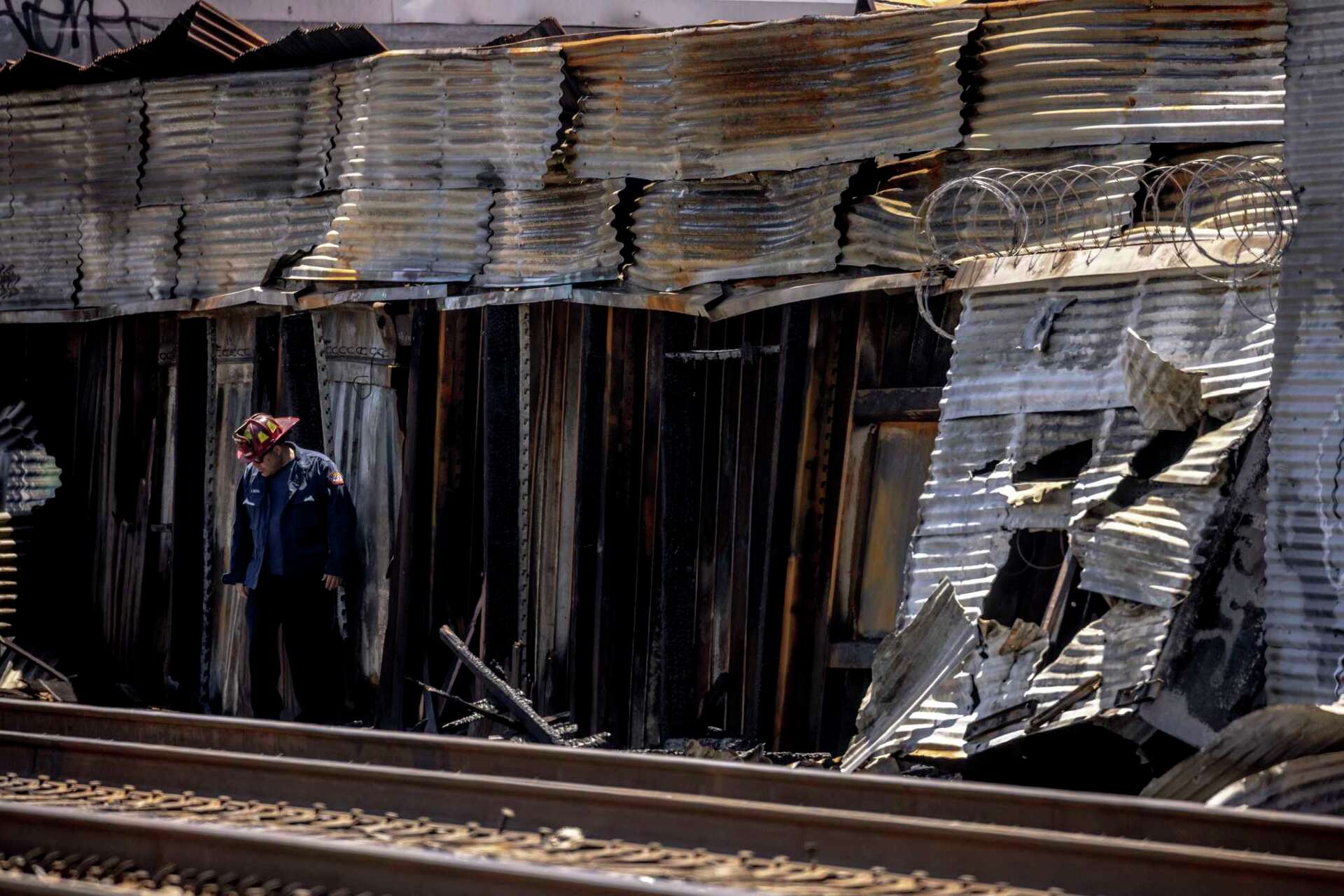 Massive fire at Oakland lumberyard began inside the building