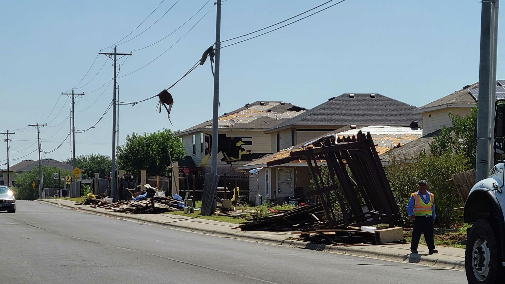 Laredo storm displaces families, damages homes and floods roads