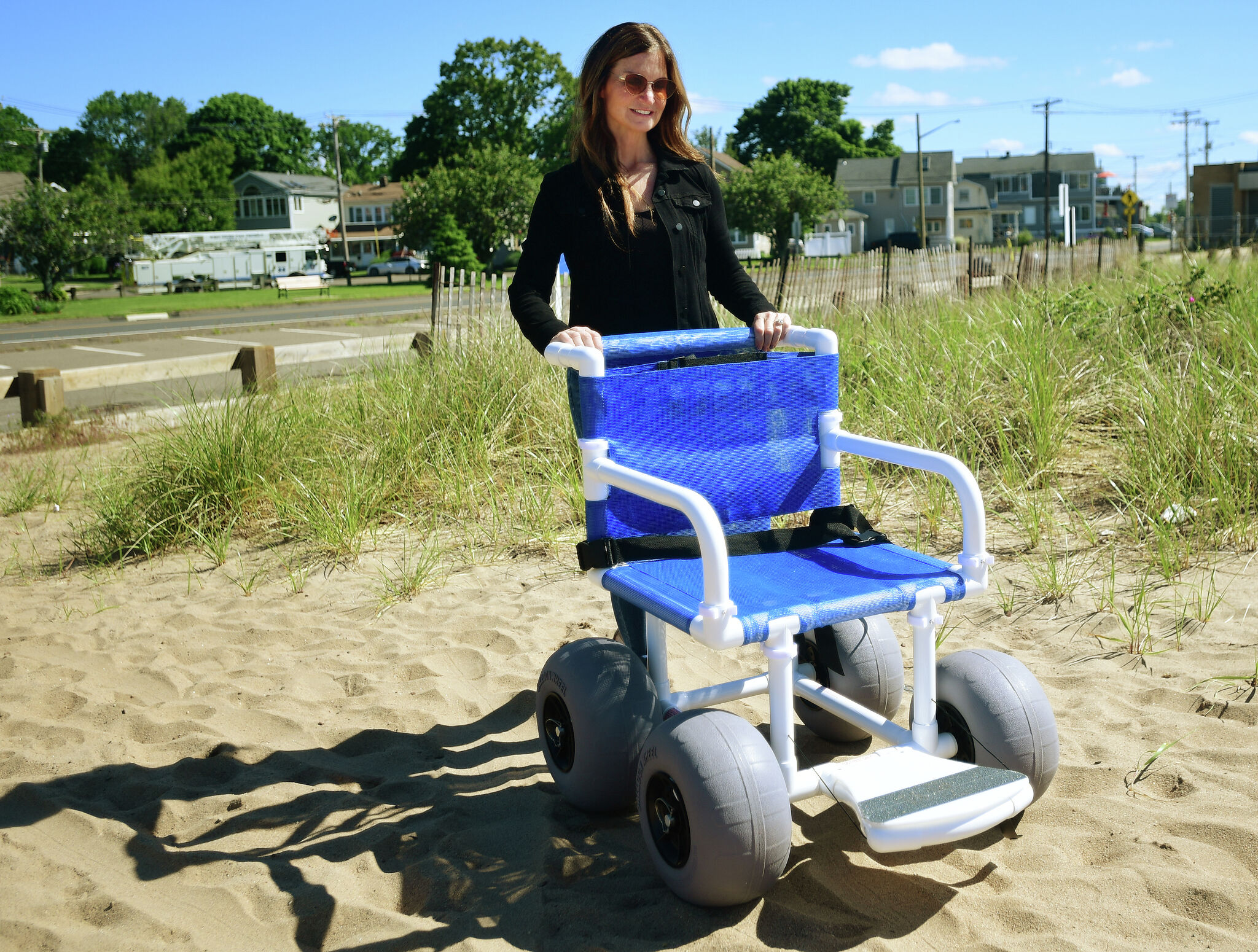 West Haven gifted beach wheelchair from local businesses