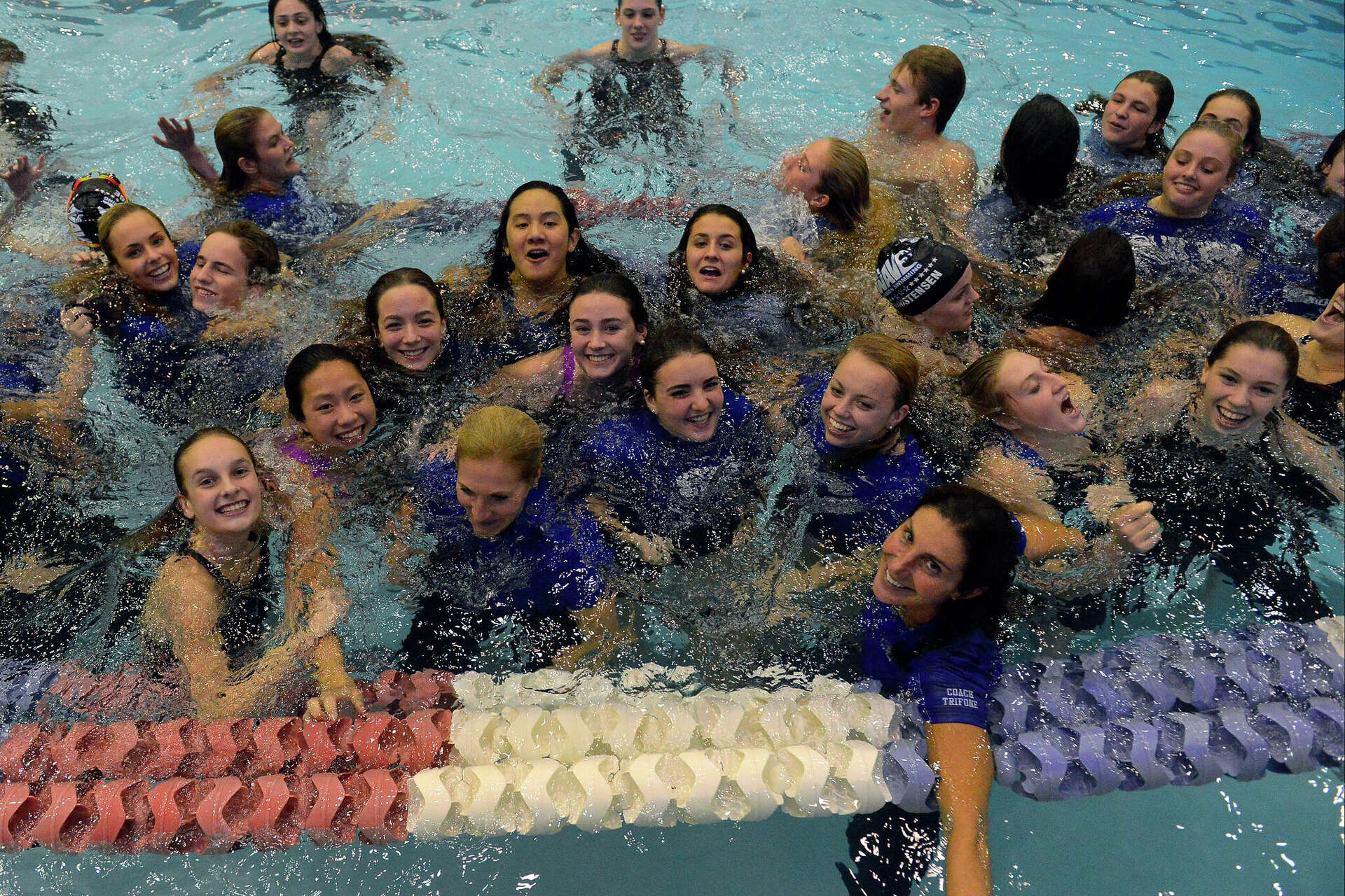 Darien's Marj Trifone, girls swim coach since 1999, steps down