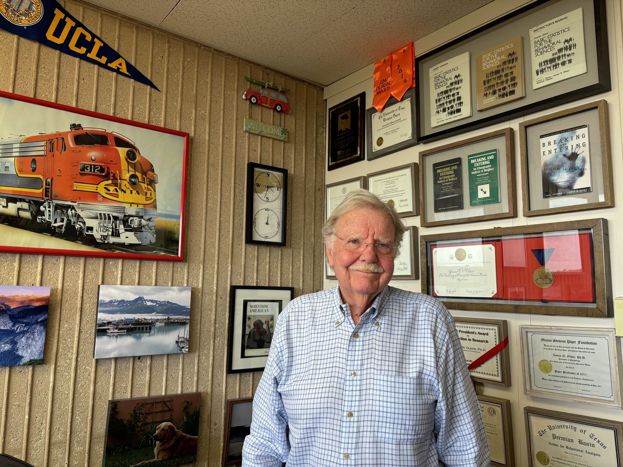 UTPB's James Olson marks 50 years as psychology professor