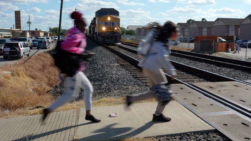 Stalled, blocked, forced to crawl. HISD kids stand up to rail.