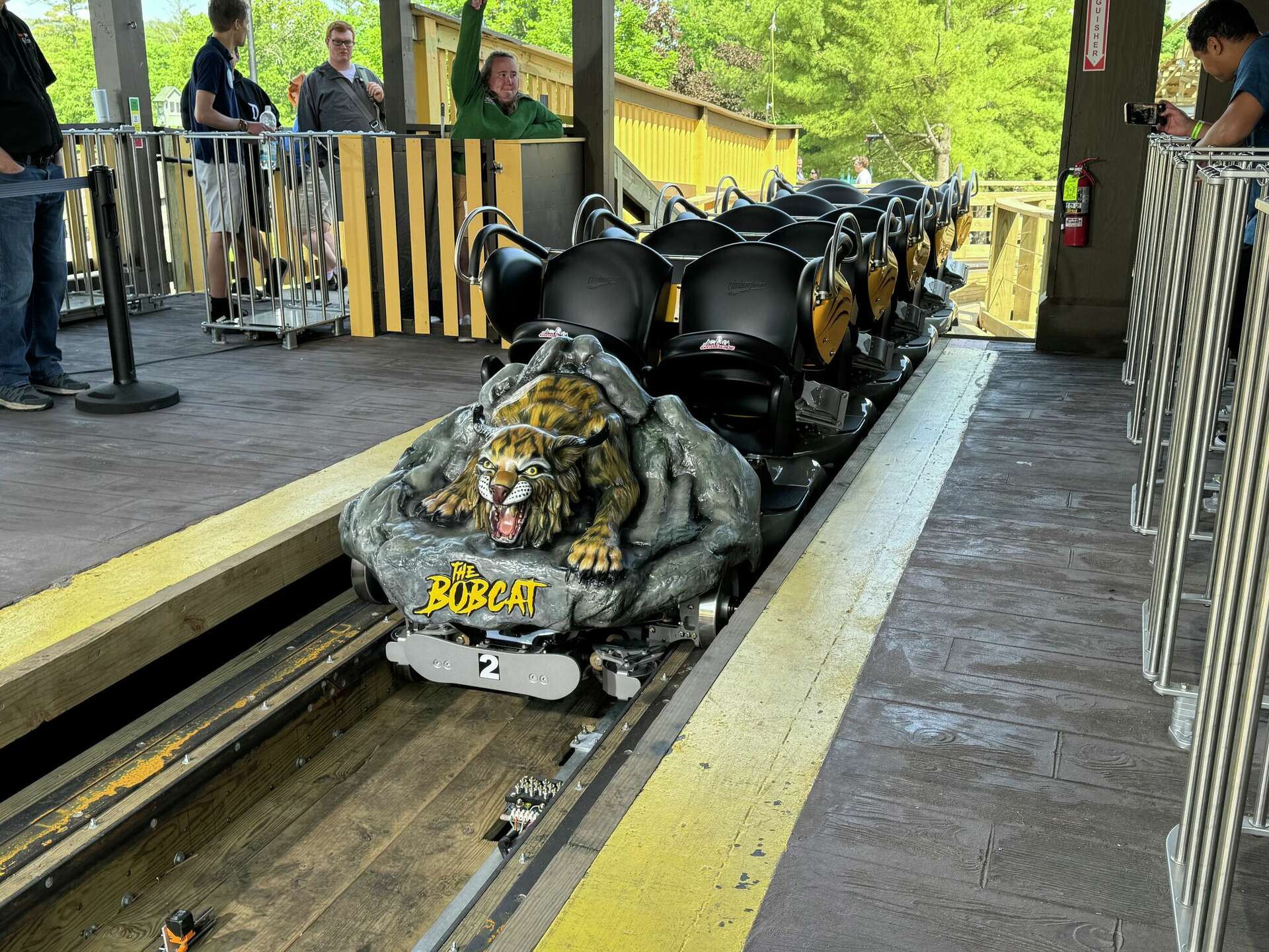 Checking out the new Bobcat at The Great Escape