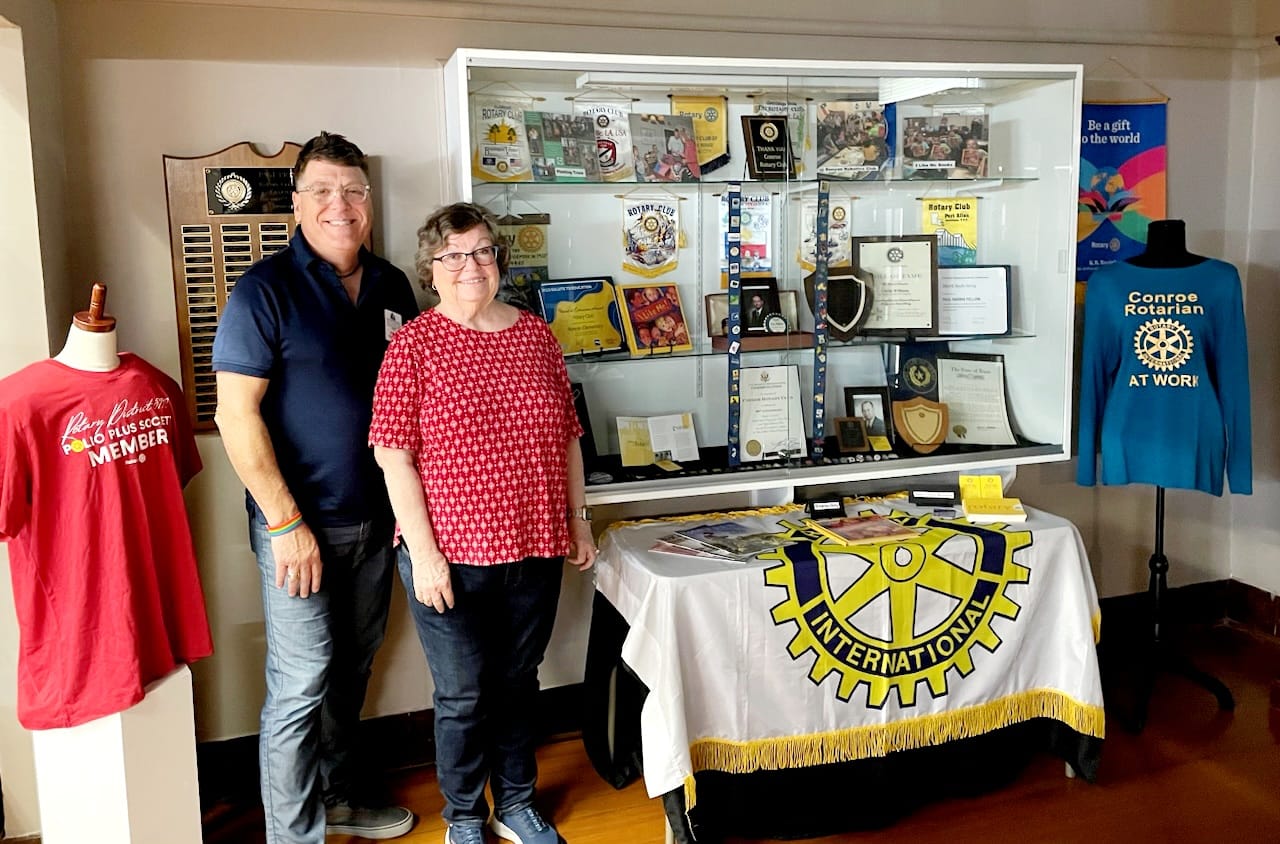 New exhibit at Heritage Museum celebrate Rotary of Conroe's history