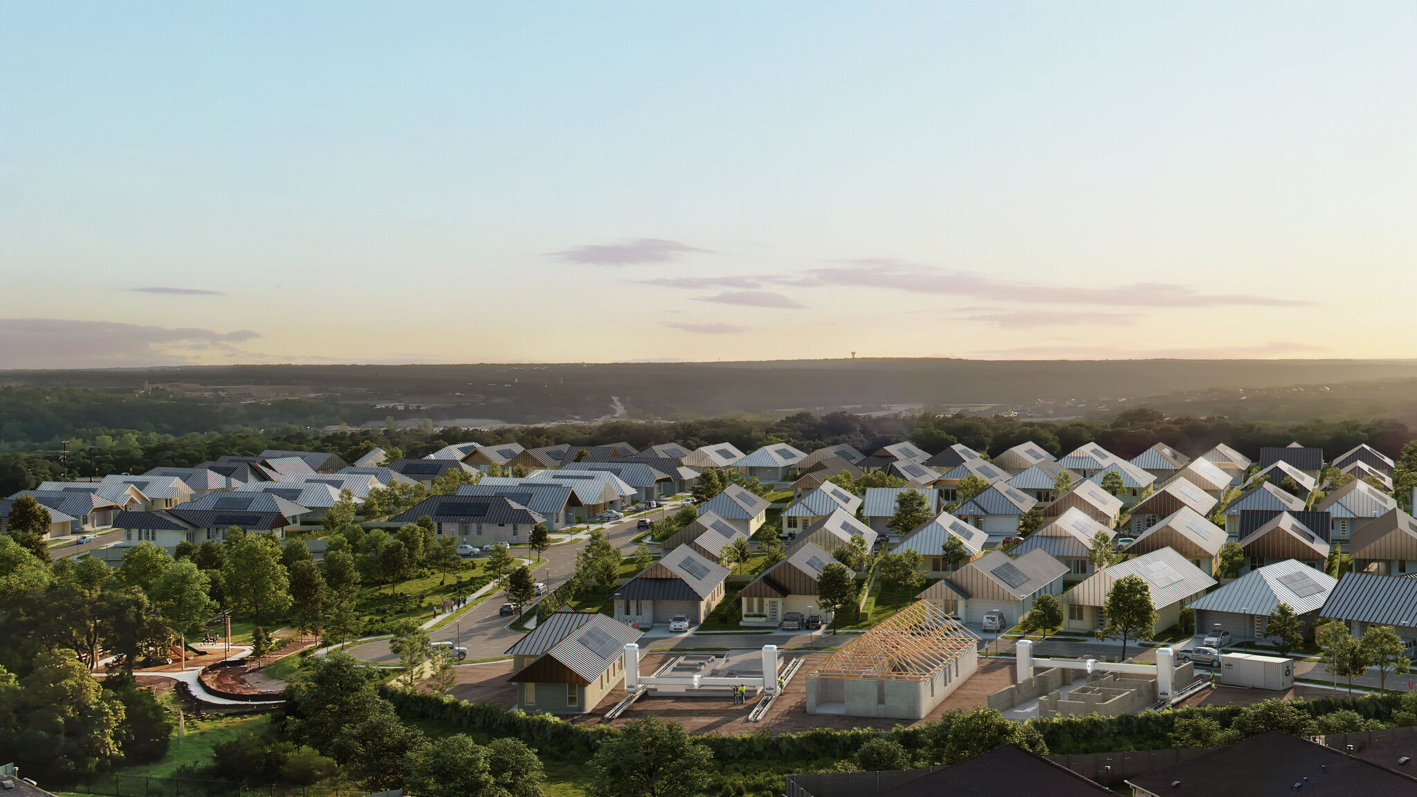 Record 3D printed home village nears completion in Texas