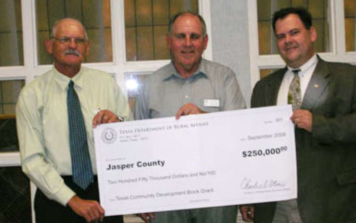 Rural state agency presents $250,000 check to Jasper County