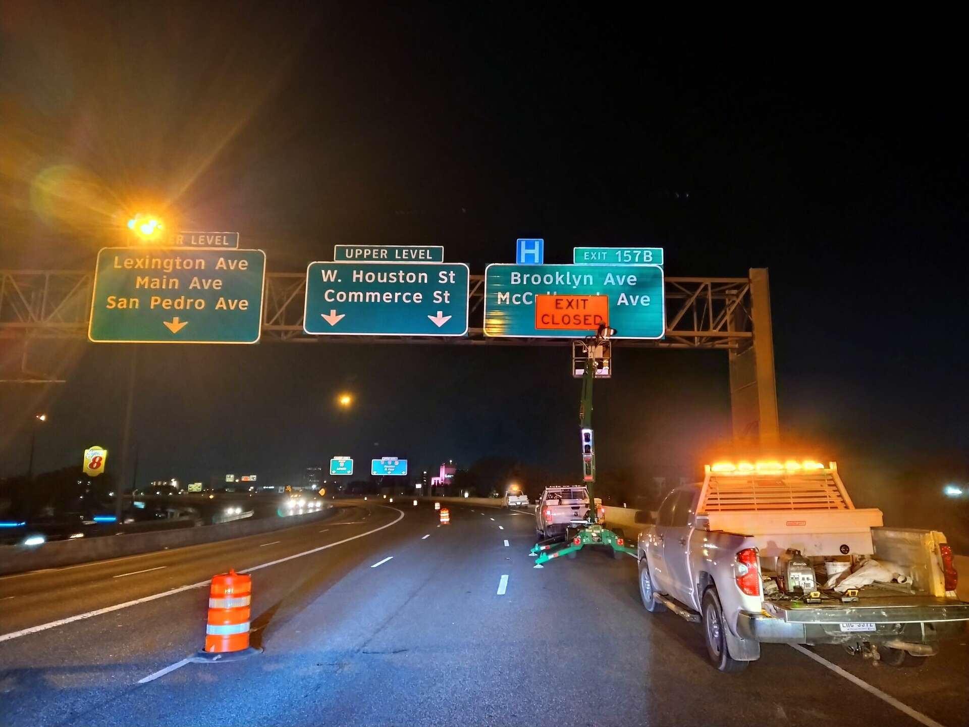 Texas I-35 exit ramp being demolished after major fire