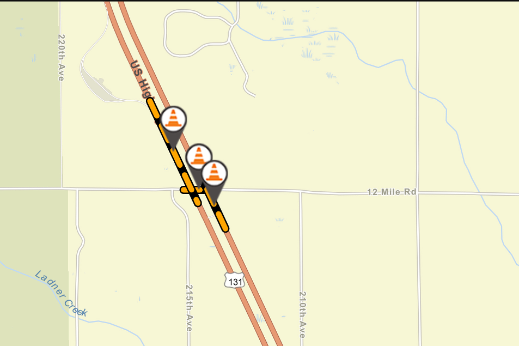 Shoulder closures on US 131 expected through July