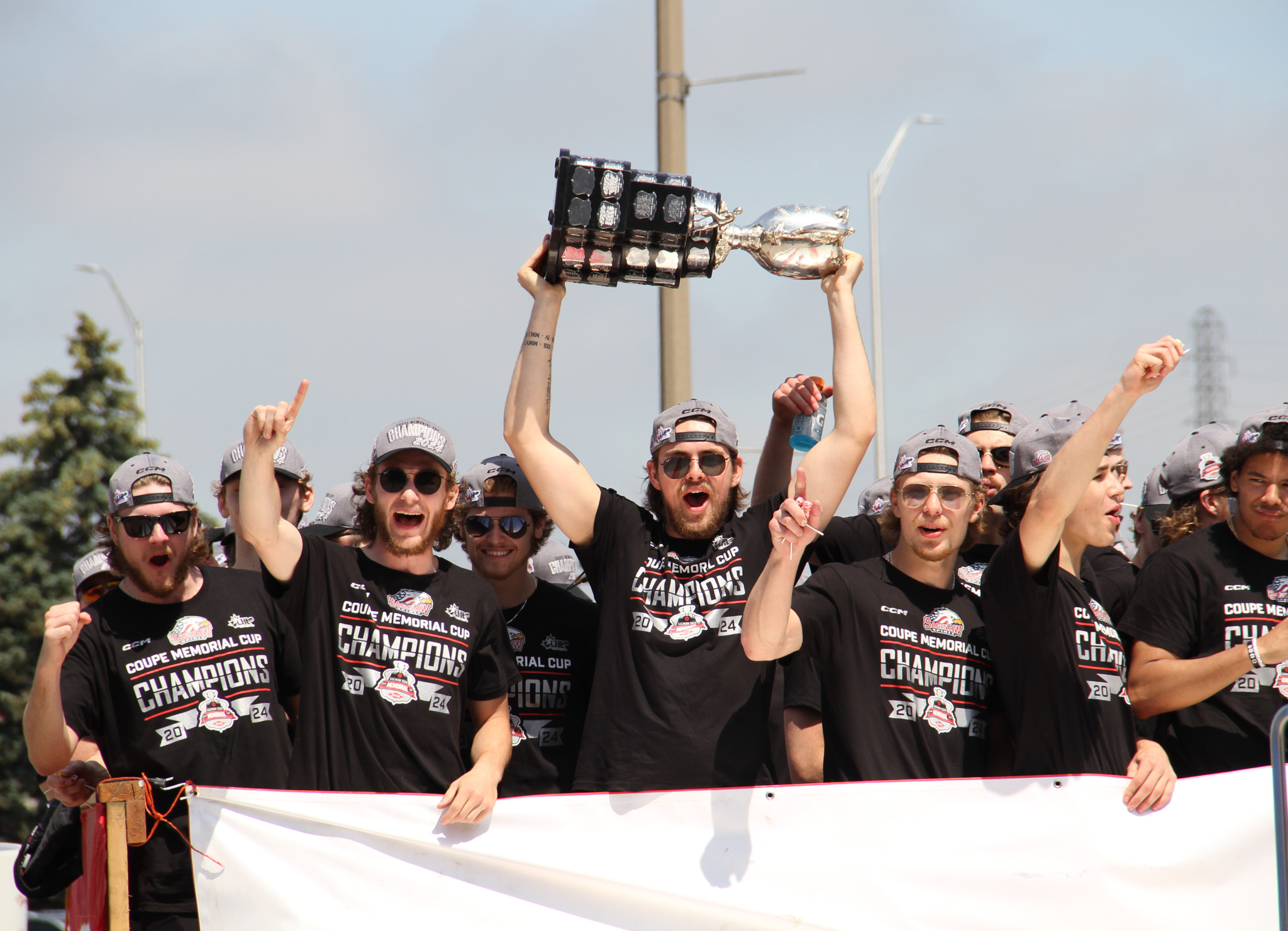 Saginaw Spirit celebrate 2024 Memorial Cup win with Victory Parade