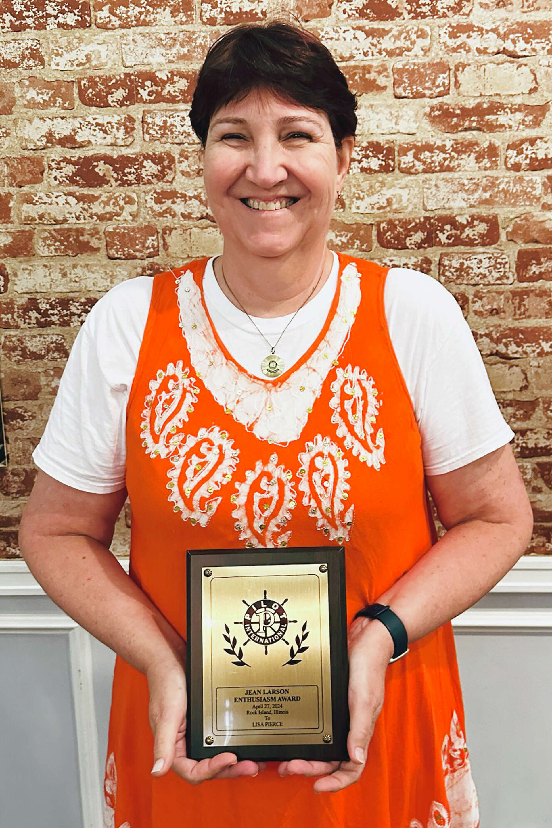 Pilot Club of Jacksonville member Lisa Pierce has received an award.