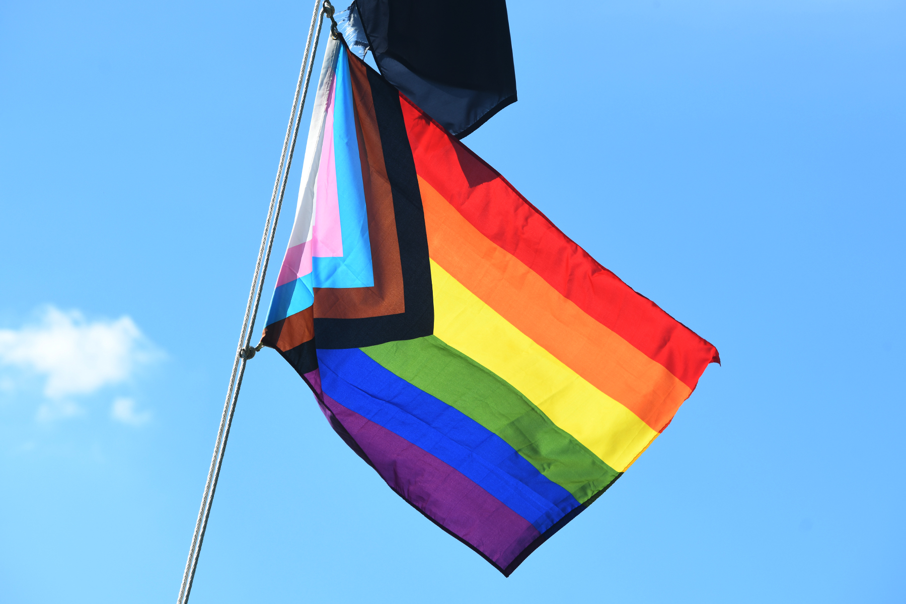Trumbull flies Pride Flag at Town Hall