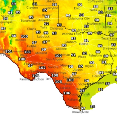 Laredo sets temperature record, extends stretch of triple-figure heat
