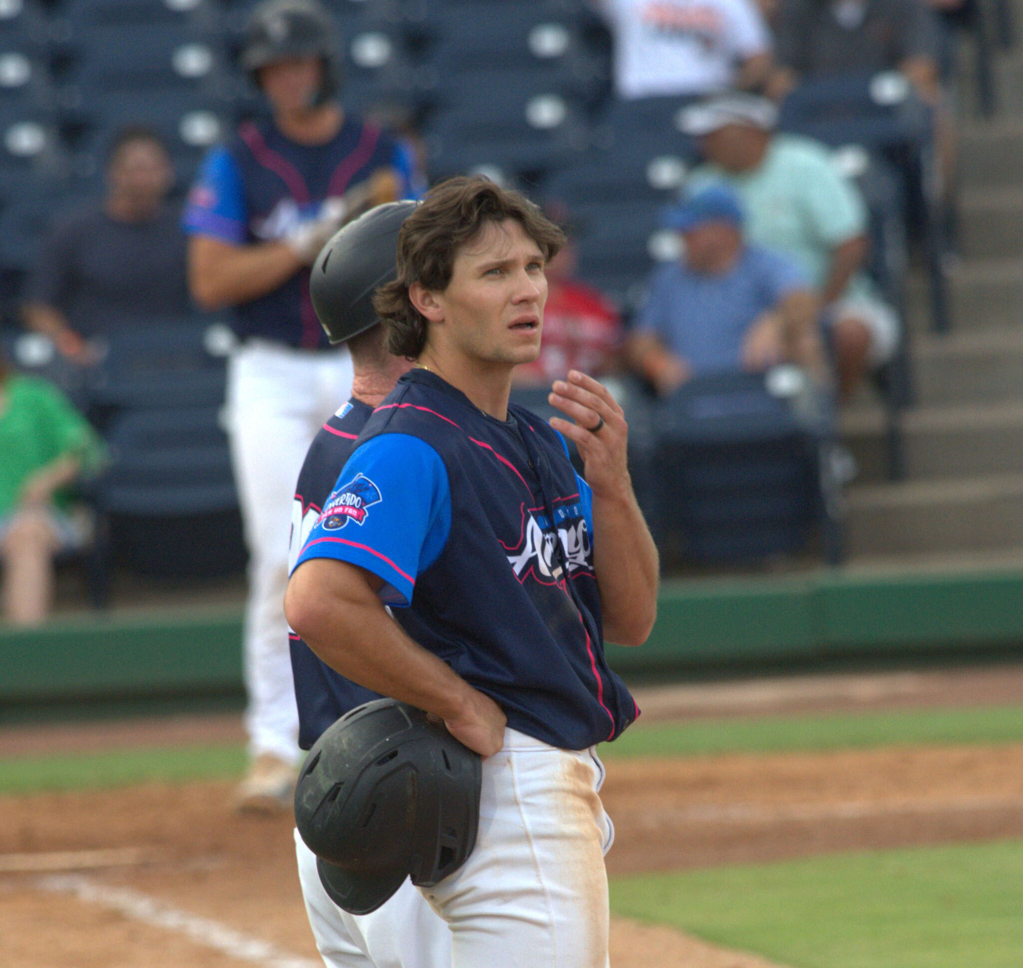 Midland RockHounds OF Colby Thomas plays with football mentality