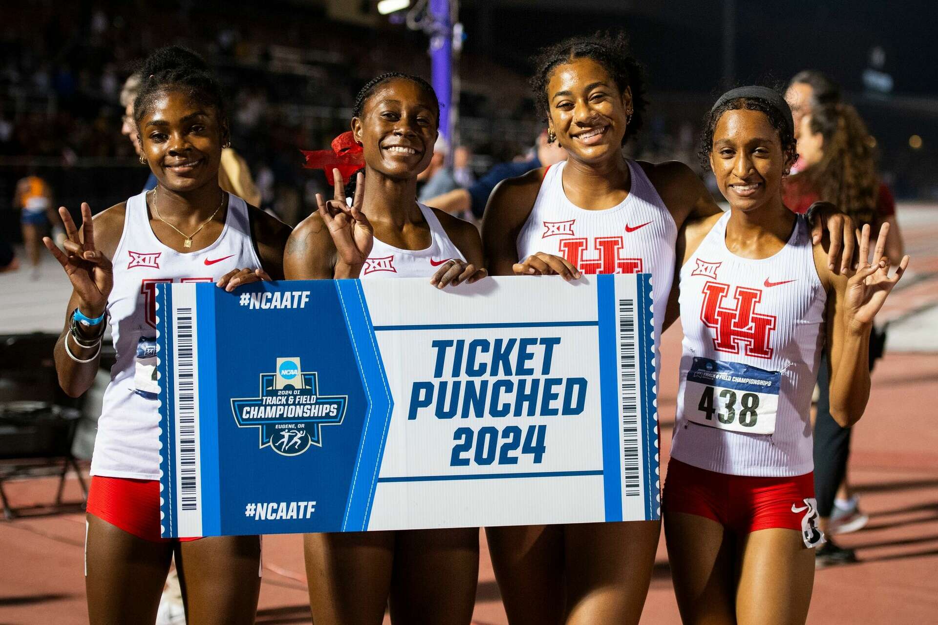 NCAA outdoor track: UH women's 4x400 relay forges winning habit