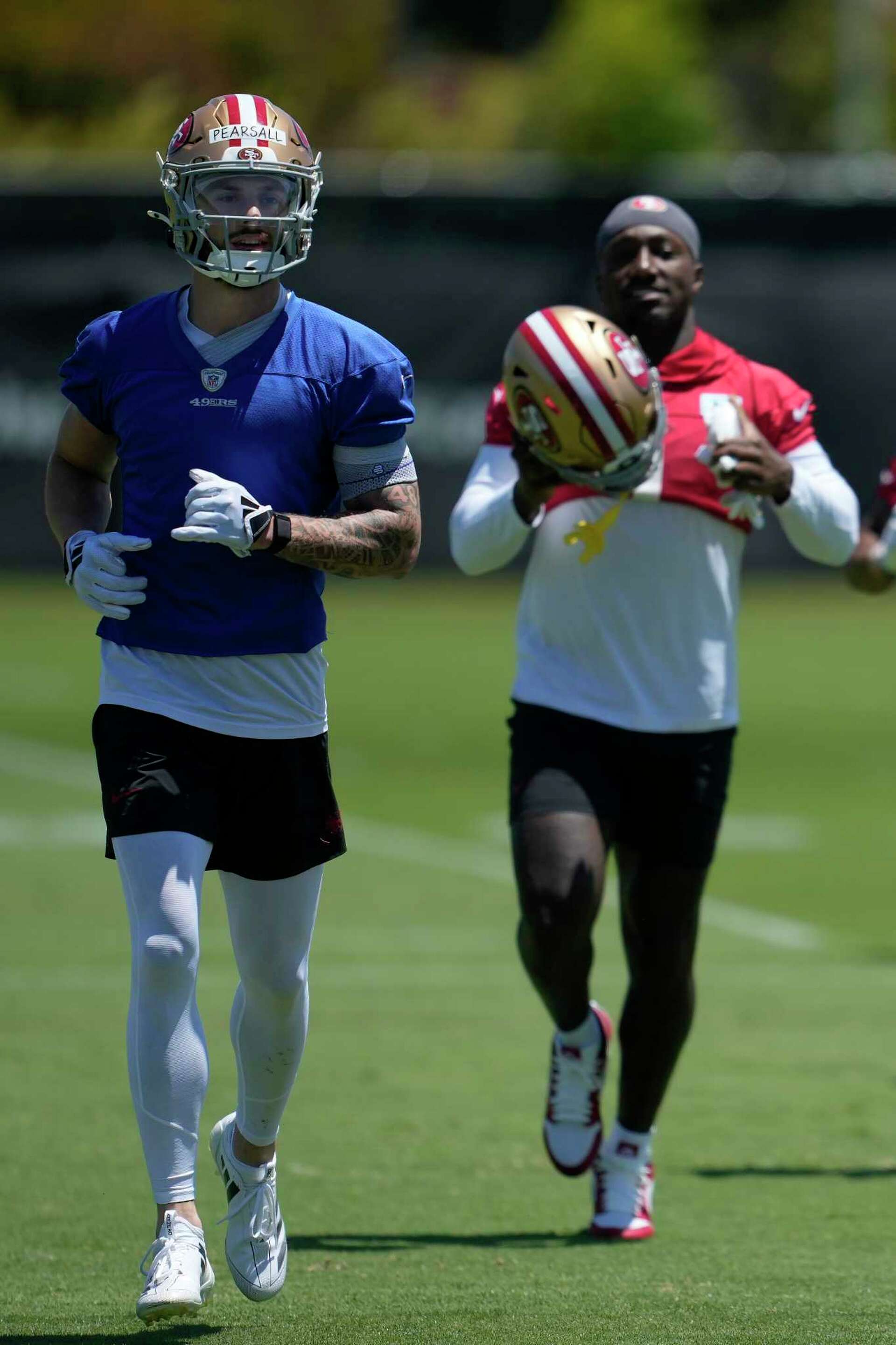 49ers’ rookie WR Ricky Pearsall off and running in spring practice