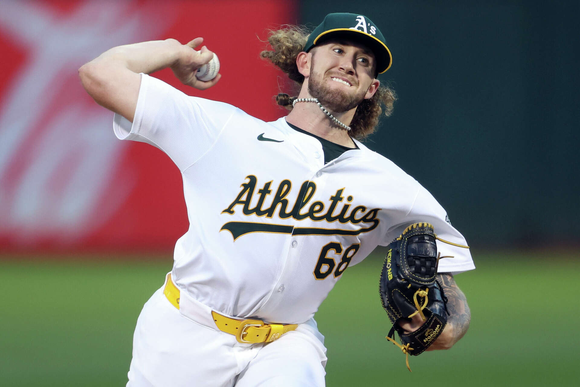 A’s Joey Estes perfect into 7th; Oakland holds on to beat Seattle