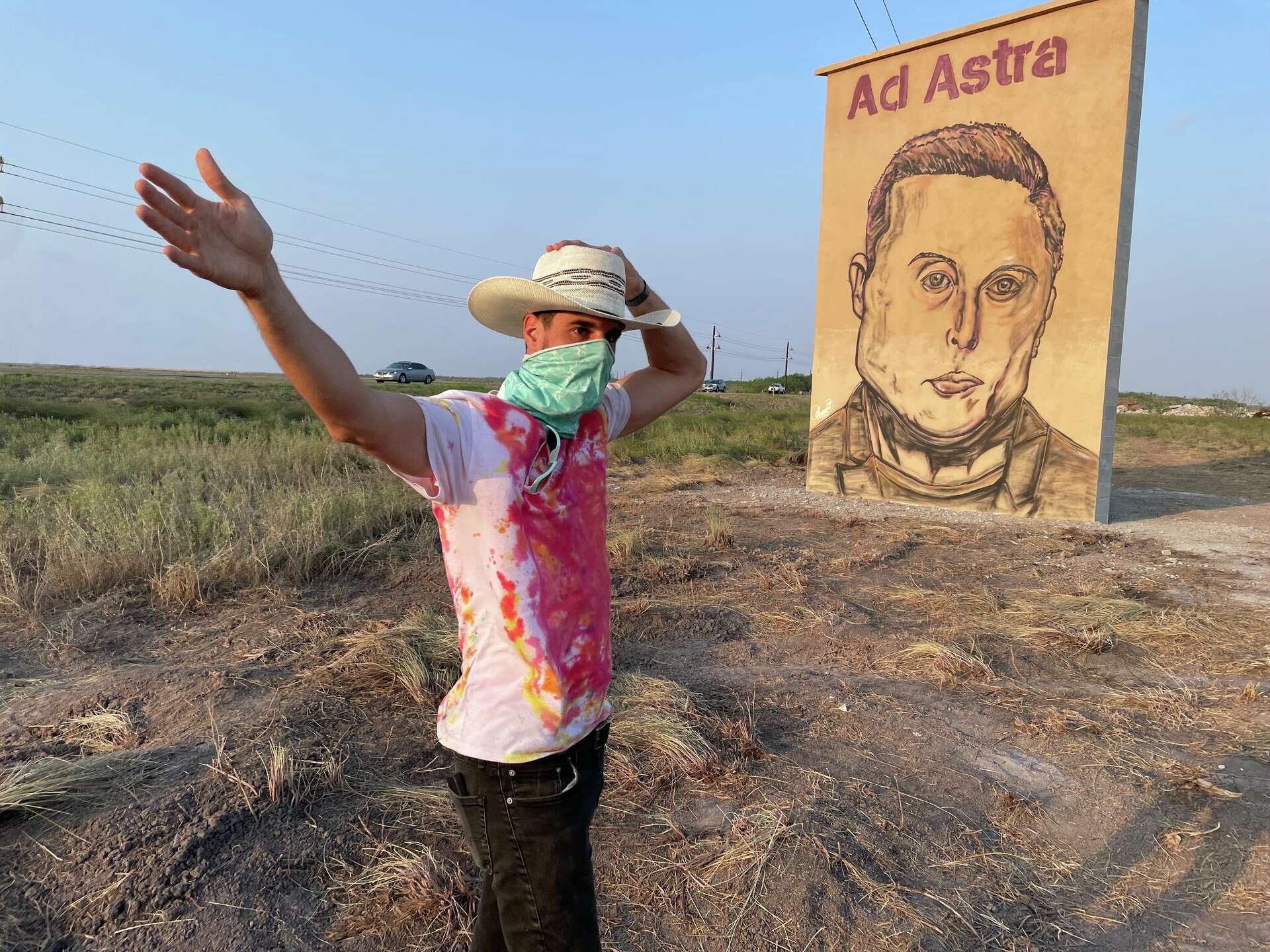 New Elon Musk meme mural catches eyes near Starbase