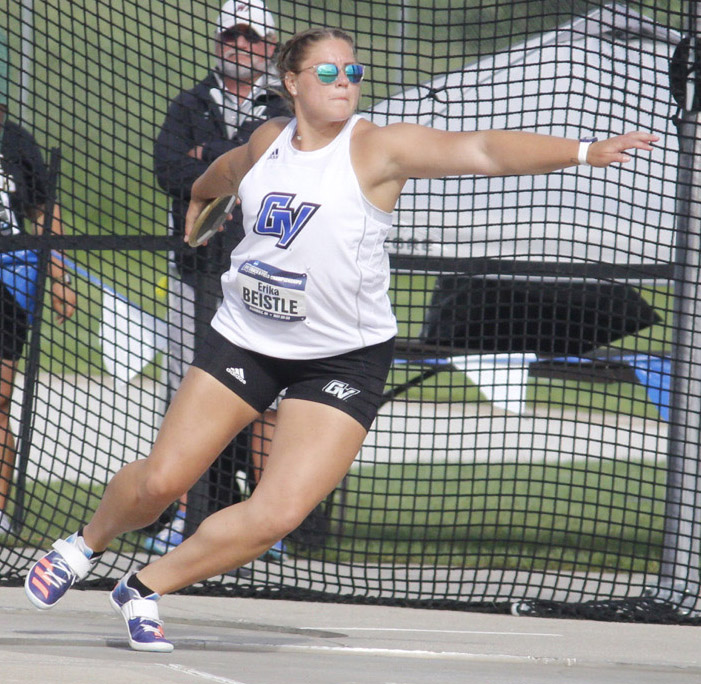 Can Erika Beistle qualify for Olympics in discus?