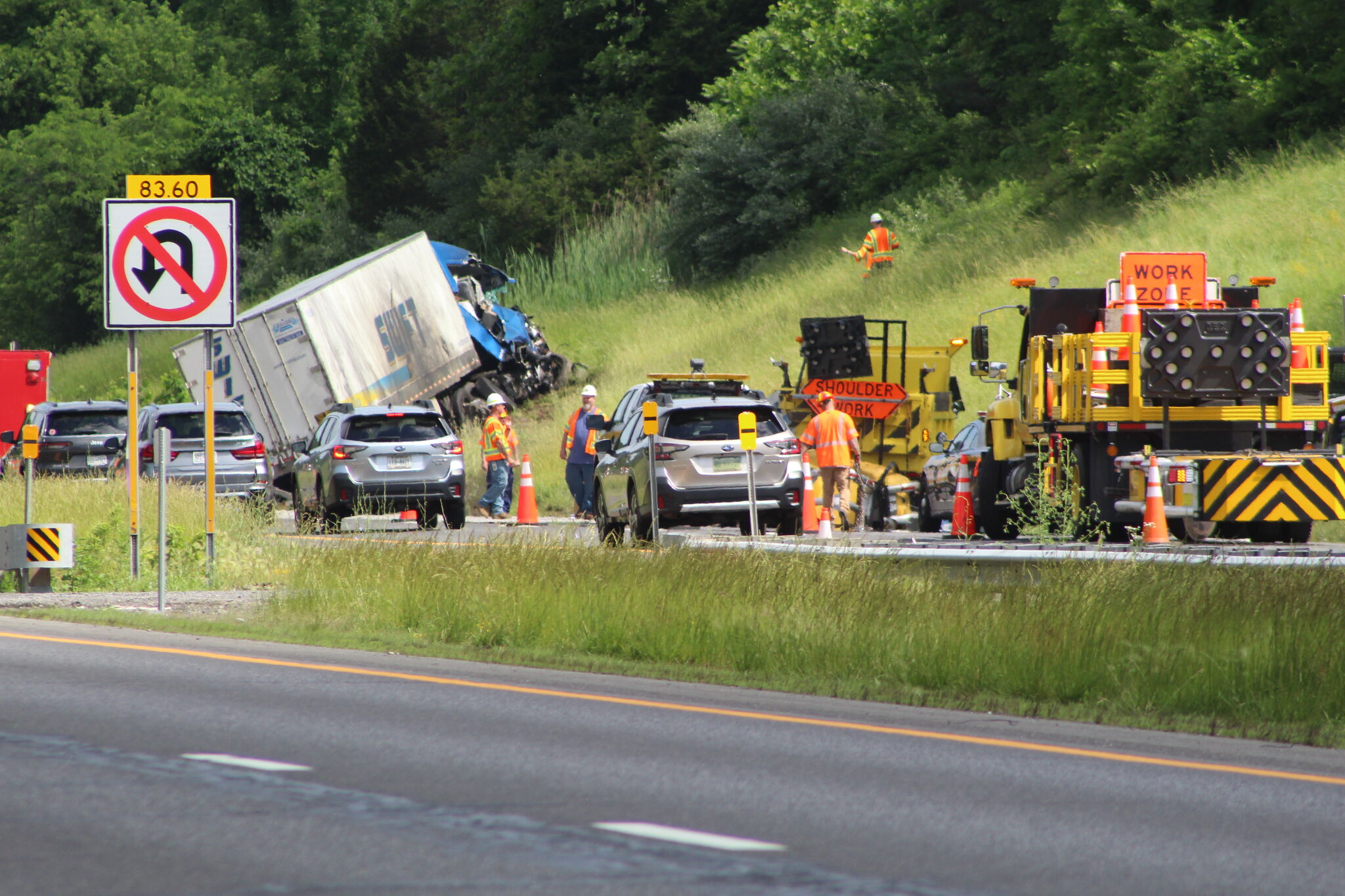 Thruway lanes reopen after crash near Exit 19 for Kingston