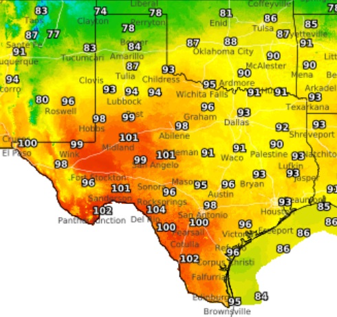 Laredo's triple-digit highs continue after record stretch of low temps