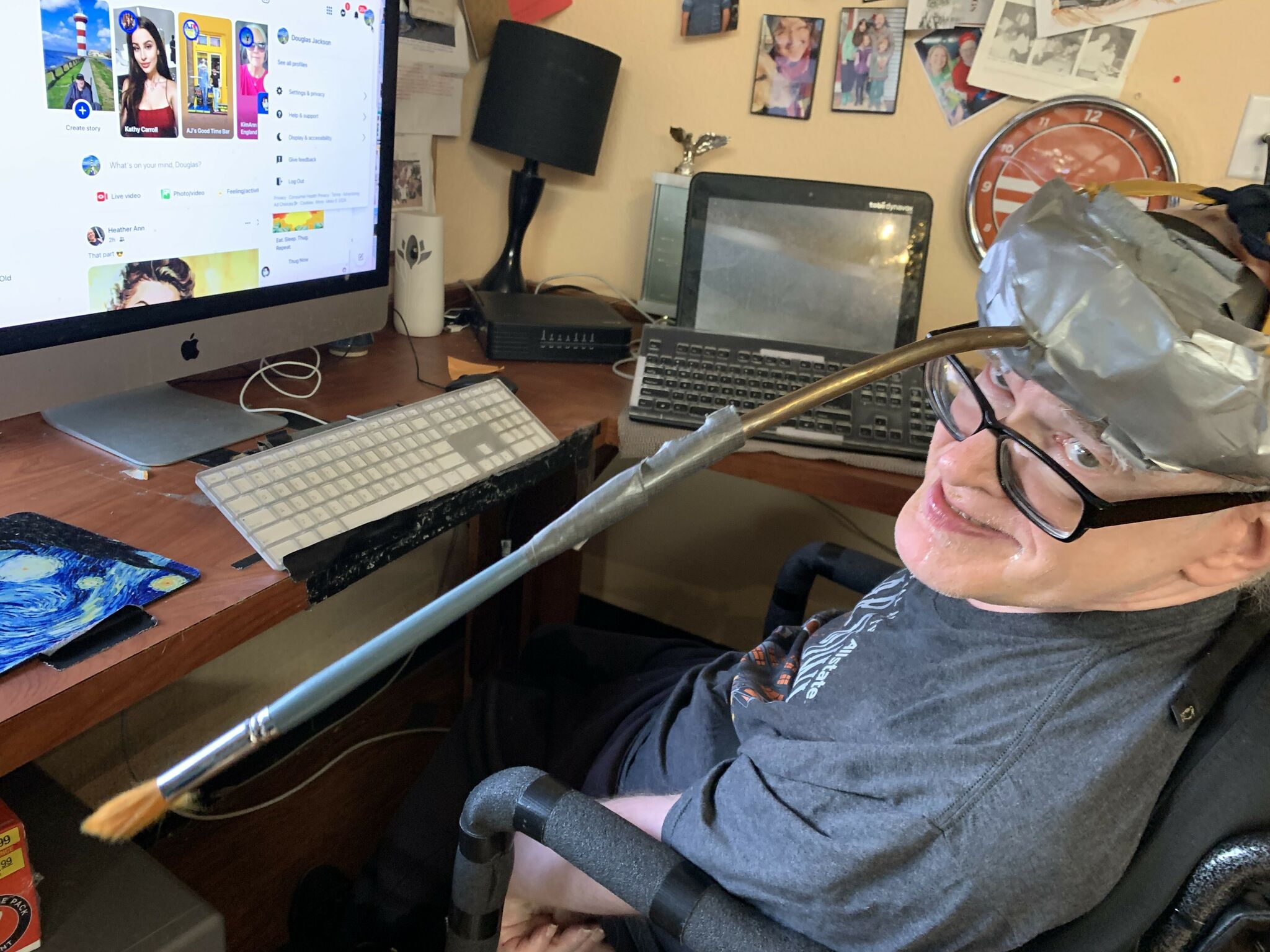 Doug Jackson creates local art by painting his own path