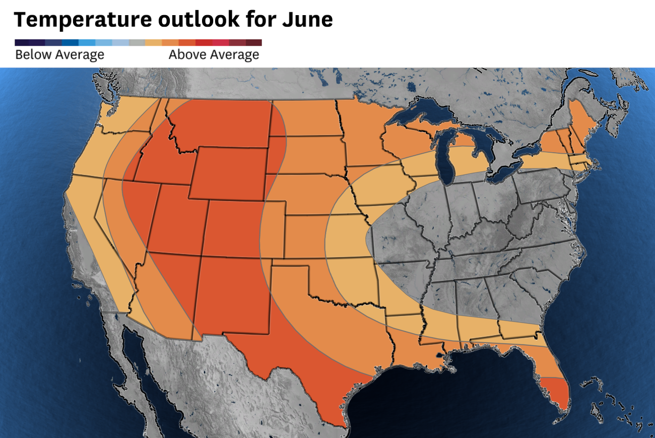 Weather outlook: Sharp temperature contrasts before heat returns