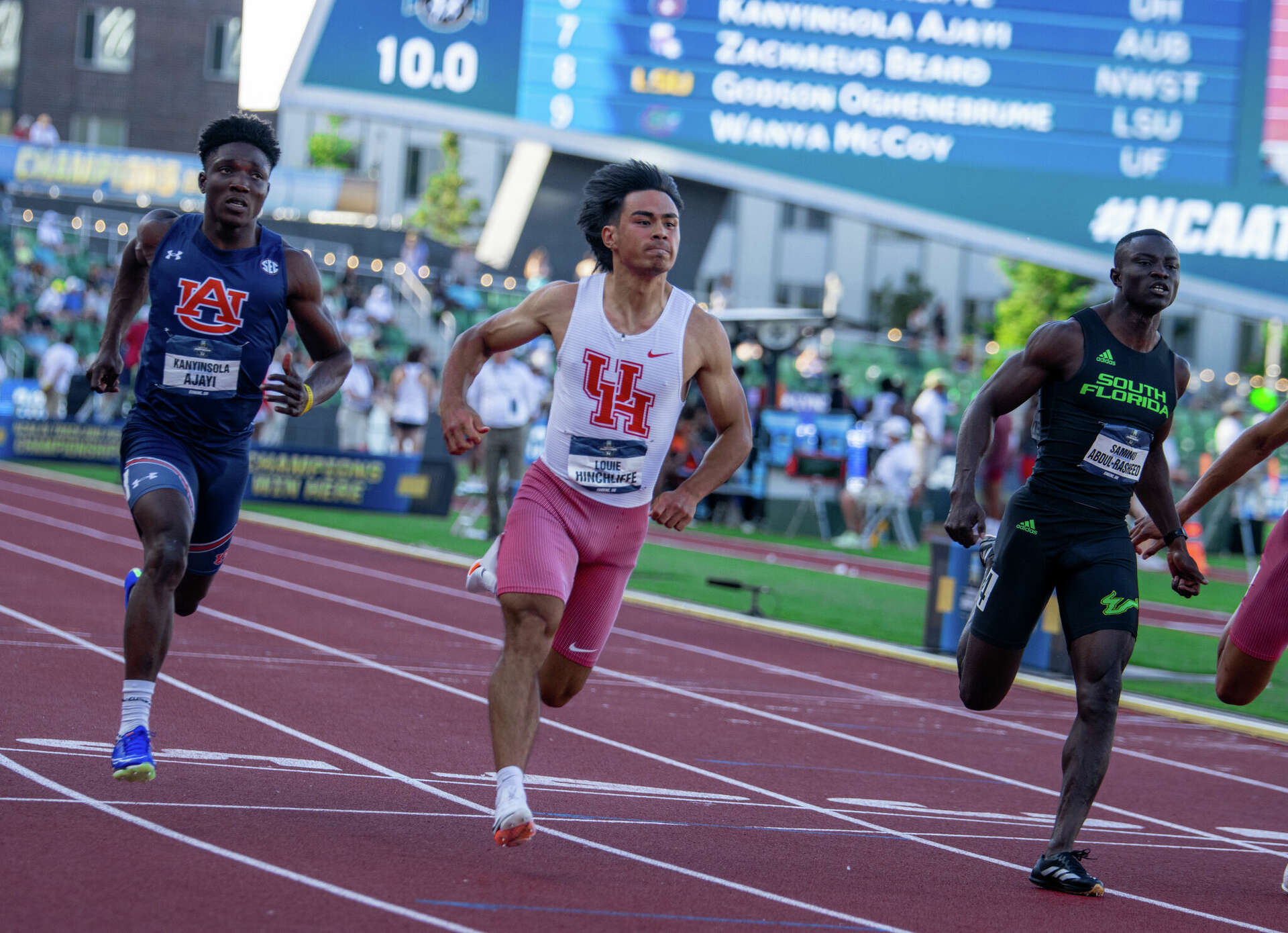 UH's Louie Hinchliffe claims NCAA track title in 100 meters