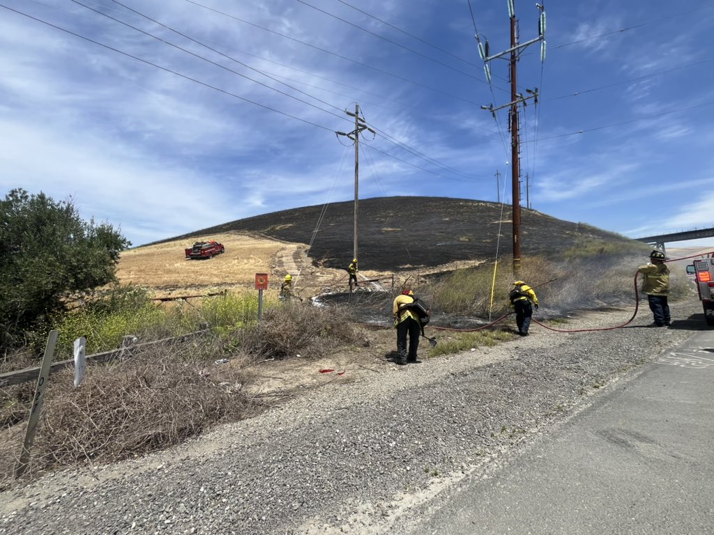 Crews halt progress of 44-acre grass fire near Livermore