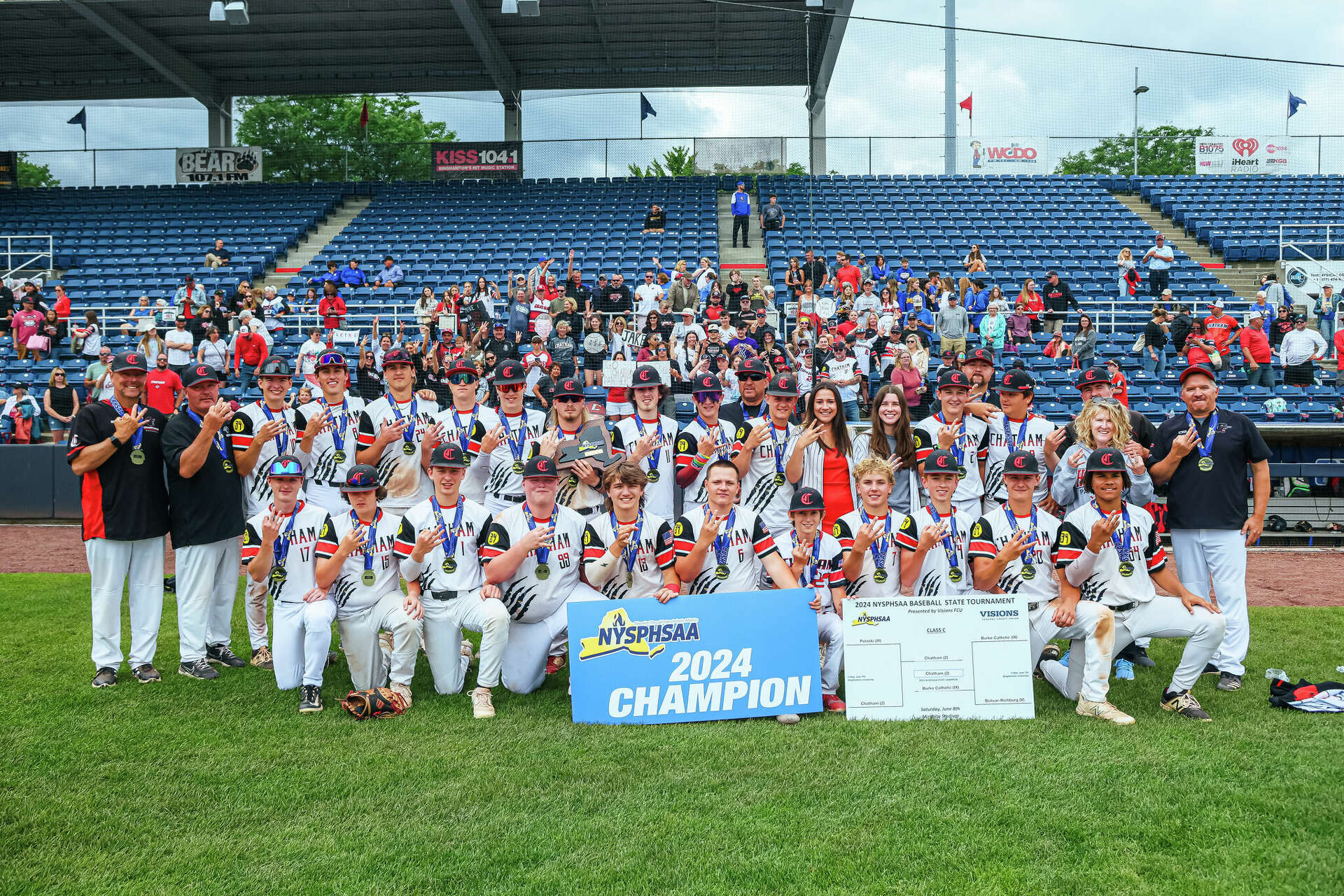 Chatham baseball wins third straight Class C state championship