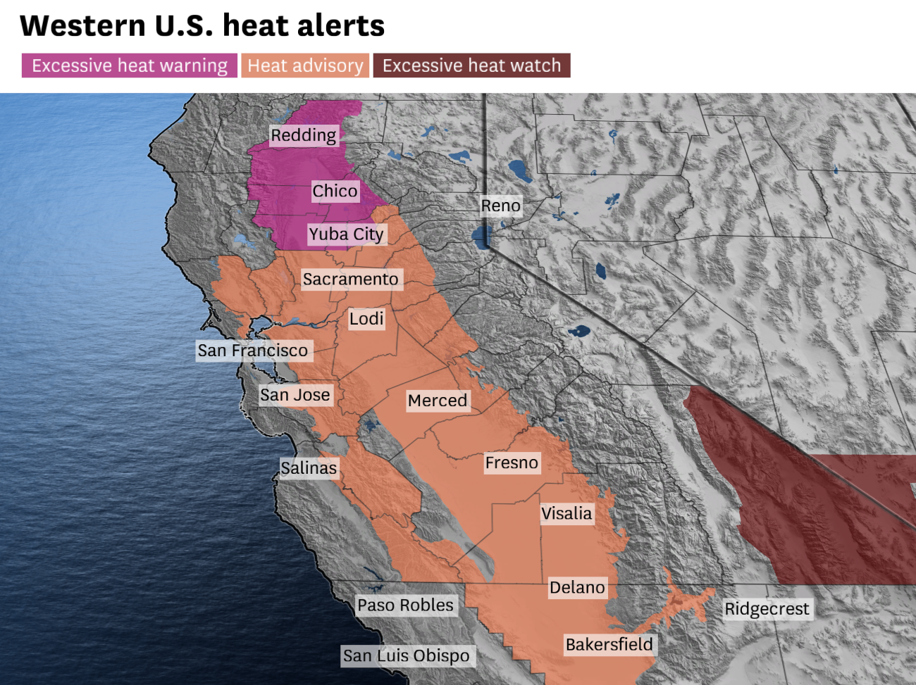 California heat: When new round of warnings go into effect