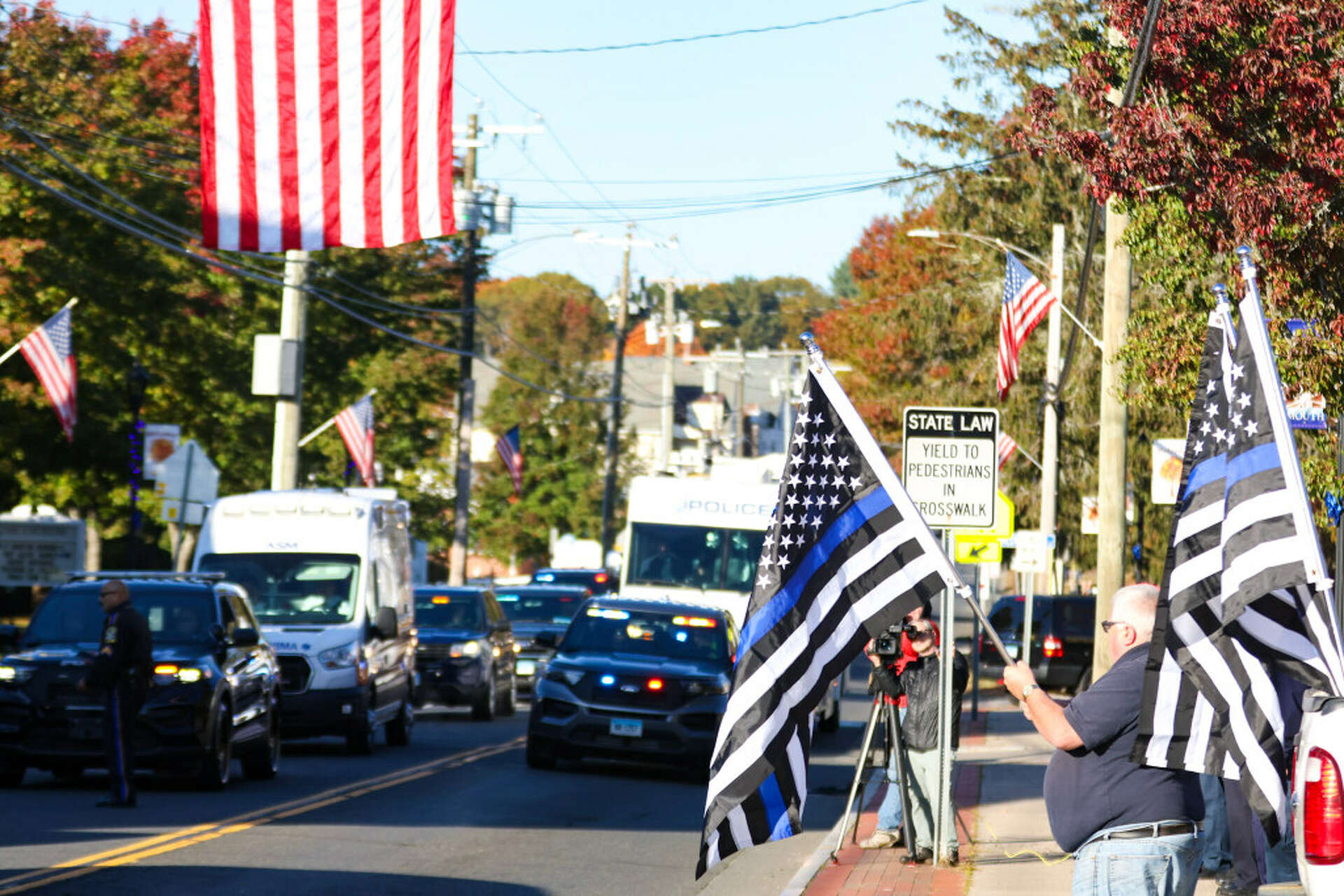 A divisive symbol? There's a debate over 'thin blue line flag' in CT