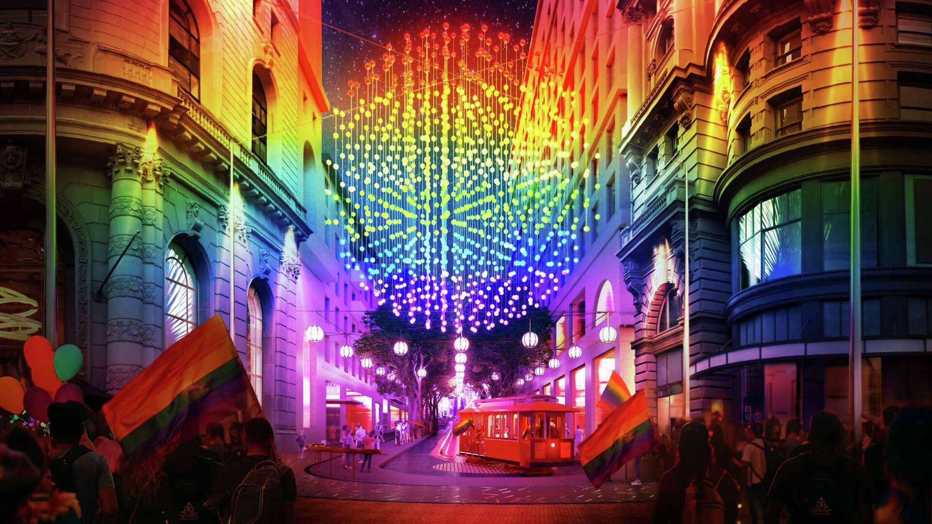 San Francisco's Powell Street could feature a floating light show