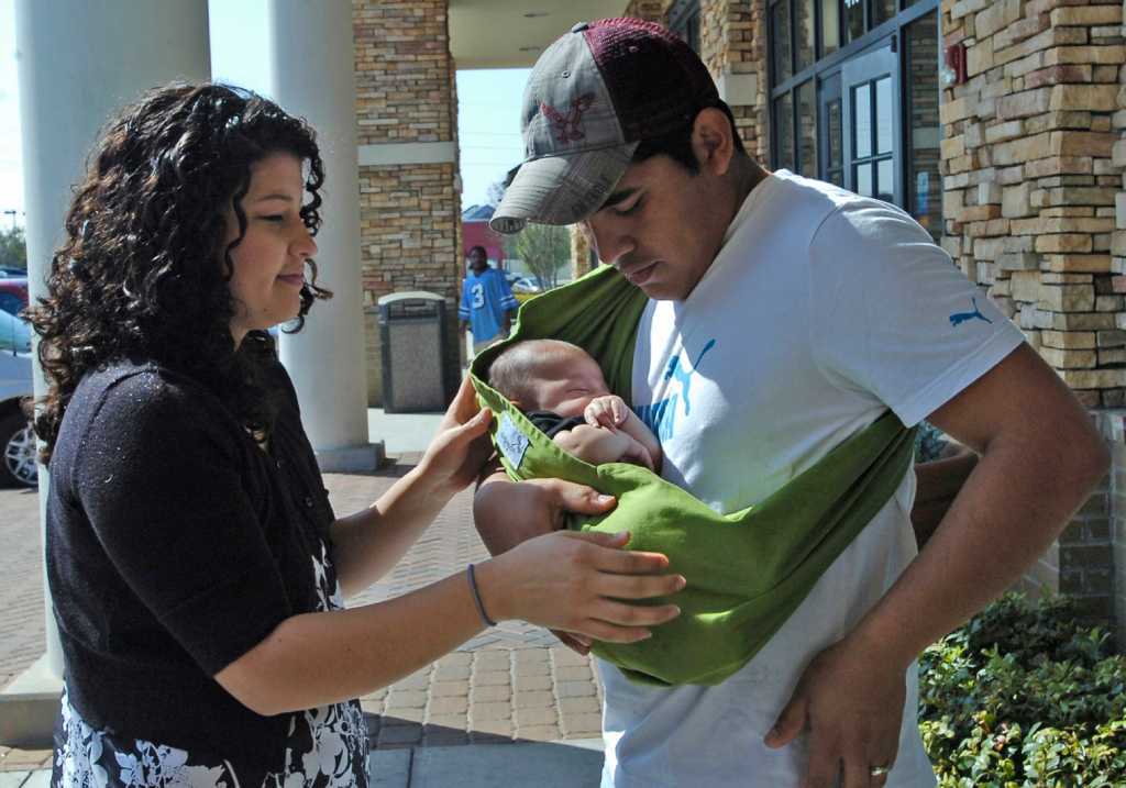 Baby slings provide hand-free parenting