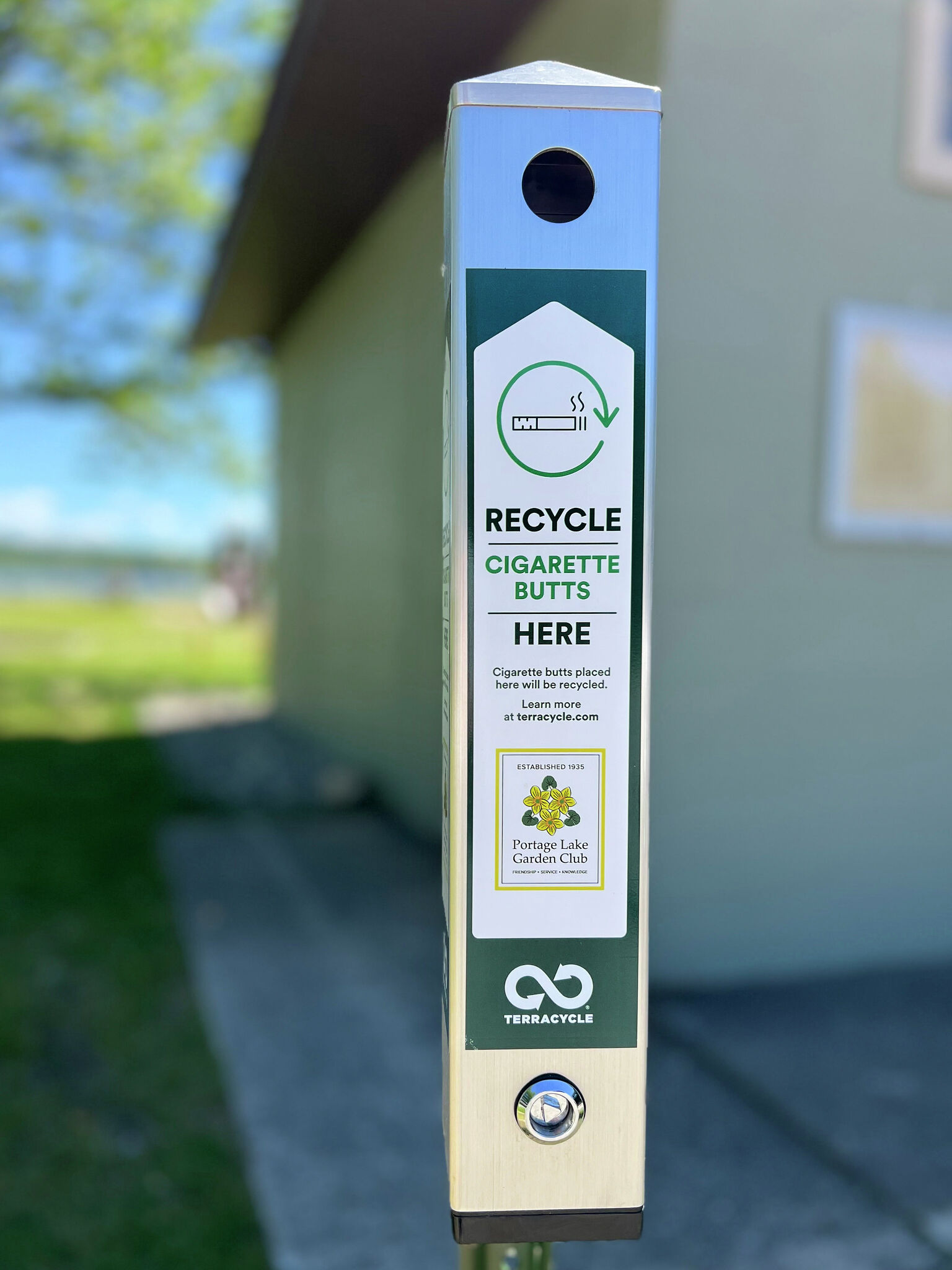 Onekama gets installation of cigarette recycling containers