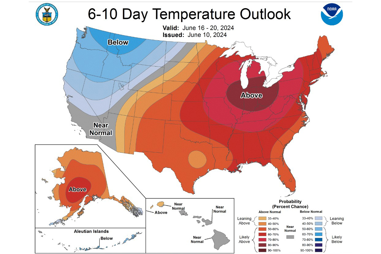 Michigan expected to see above-average temps for rest of June